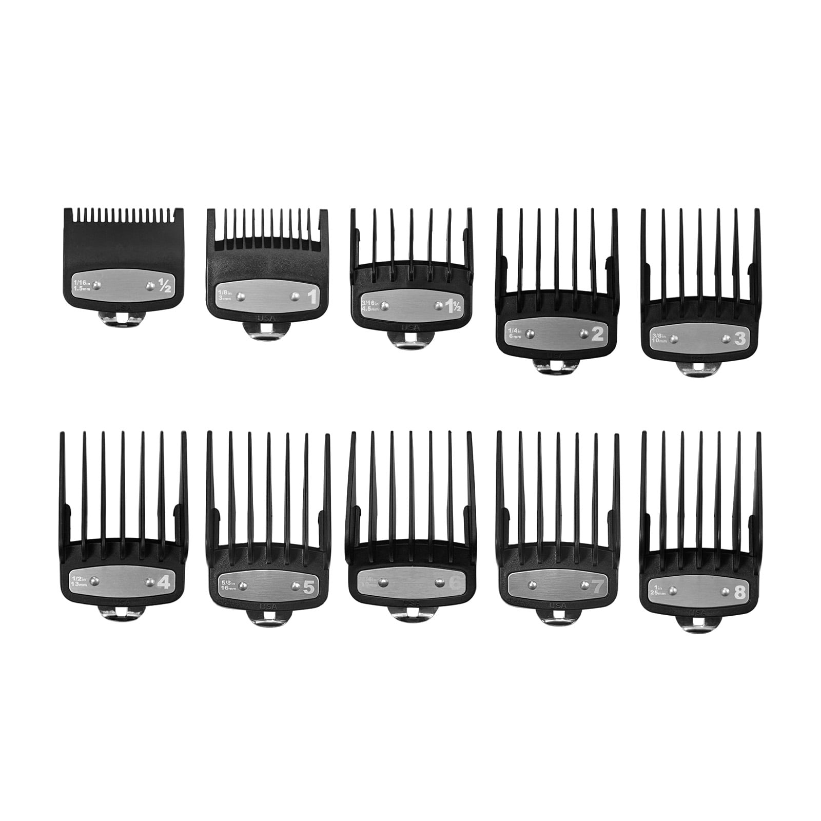 FACEGA 10 Pcs Clipper Guards Premium Clipper Guards Set Hair Clippers ...