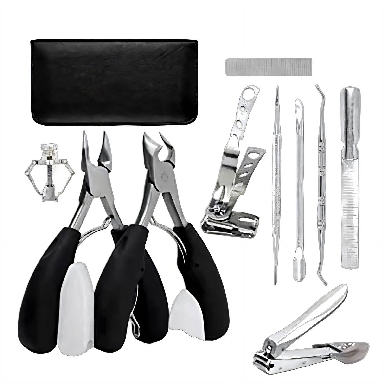 FACEGA 10 Pcs Cuticle Trimmer,Ingrown Nail Pliers Set,Sharp Stainless ...
