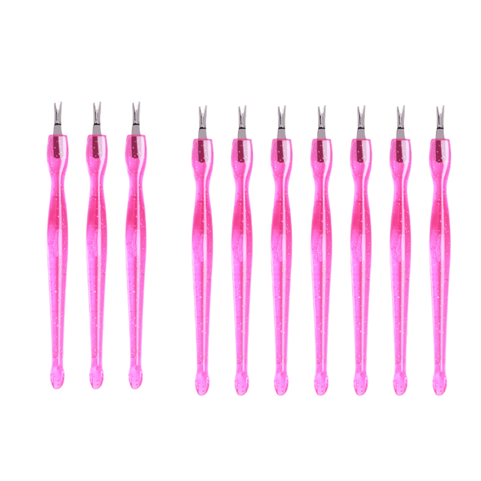 FACEGA 10 Pieces Cuticle Remover,Acrylic Dual-Ended Cuticle Trimmer ...