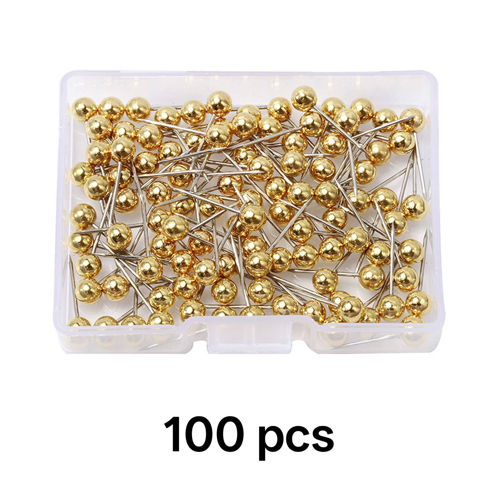 FACEGA 100Pcs Thumb Tacks Electroplated Metal Cork Board Pins Multiple ...