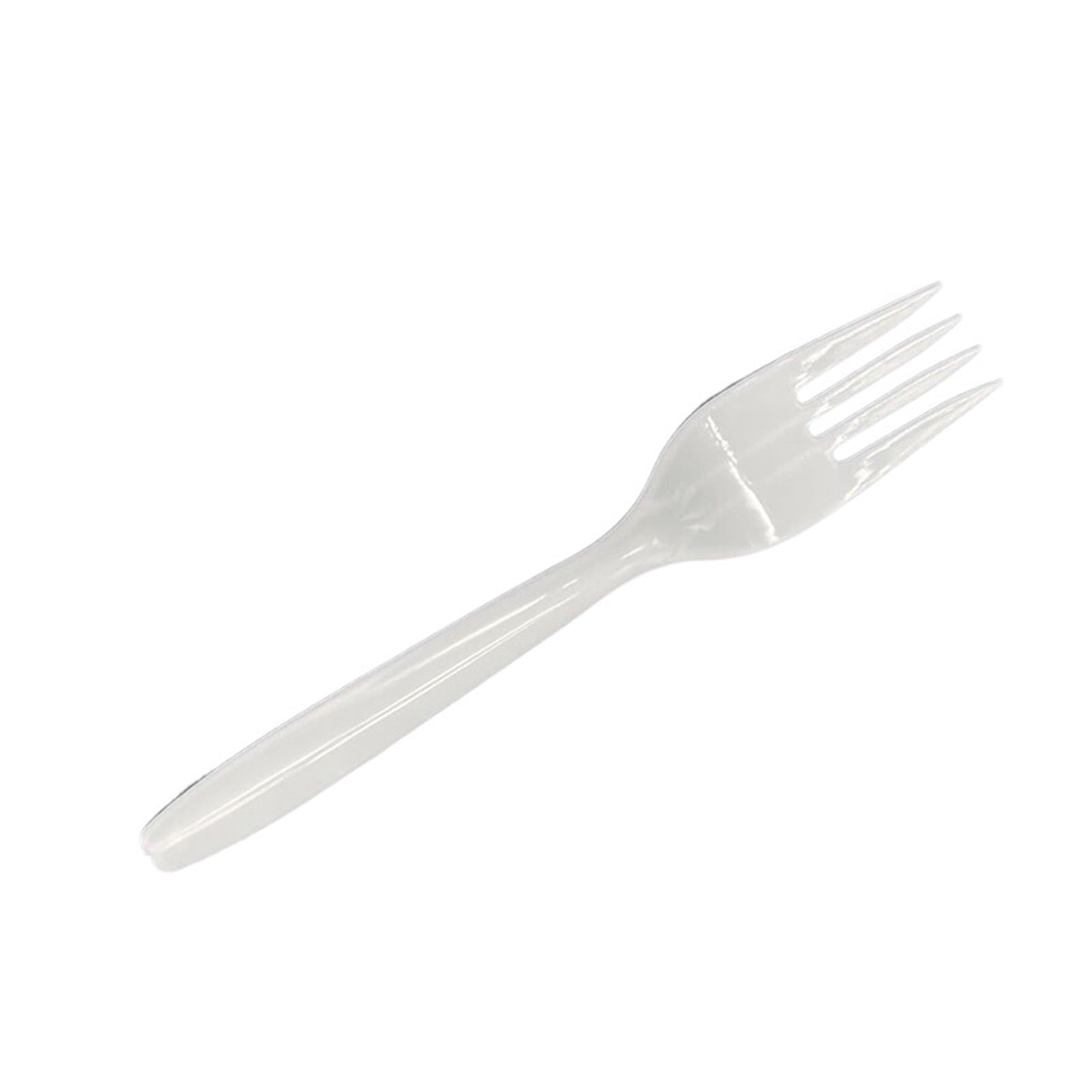 FACEGA 100cs Plastic Forks,High-Density Clear Plastic Forks,Premium ...