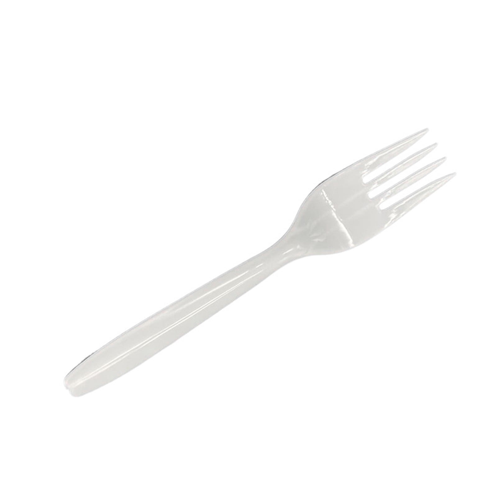 FACEGA 100cs Plastic Forks,High-Density Clear Plastic Forks,Premium ...