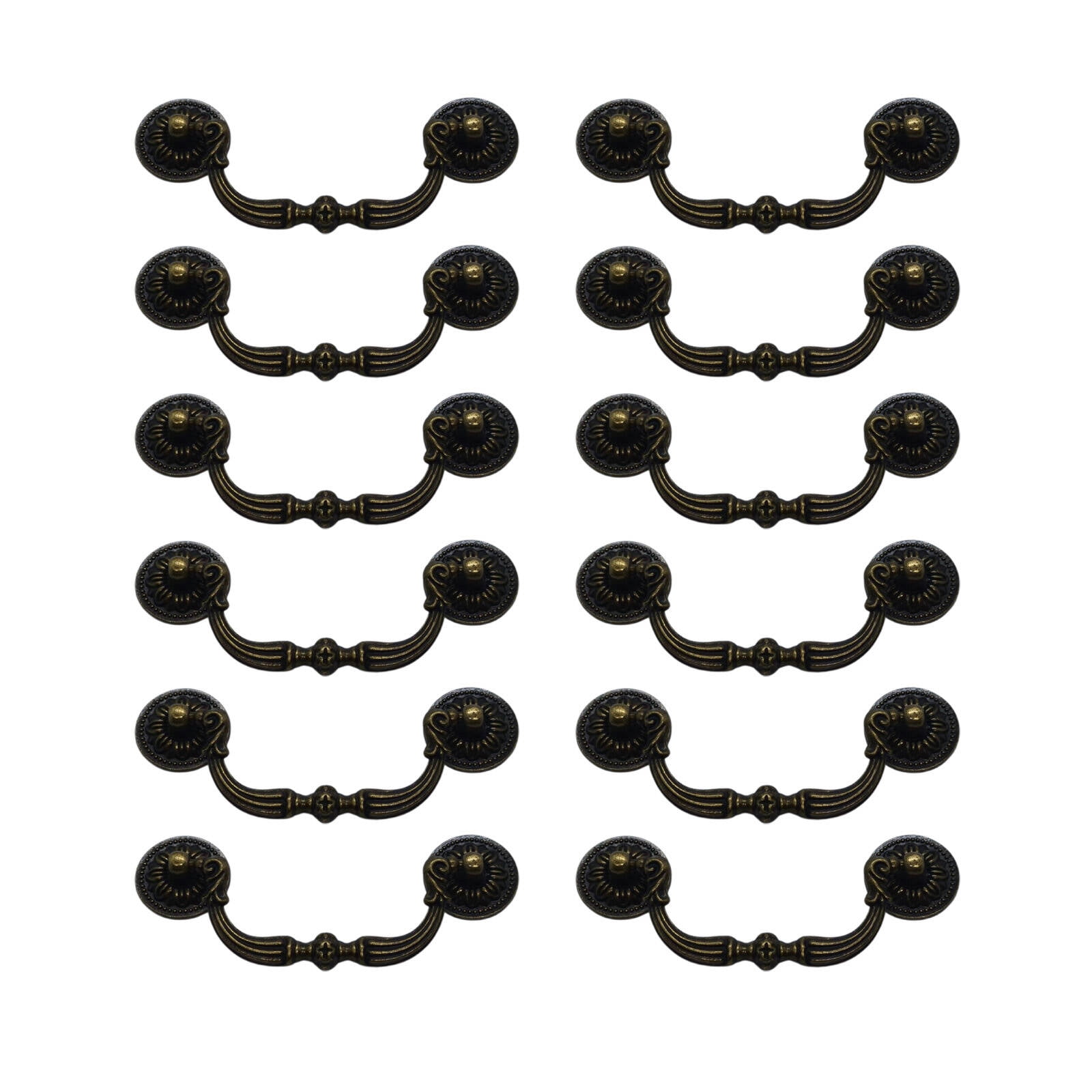 FACEGA 12Pcs Cabinet Knobs Elegant European Carved Design Adds Vintage ...