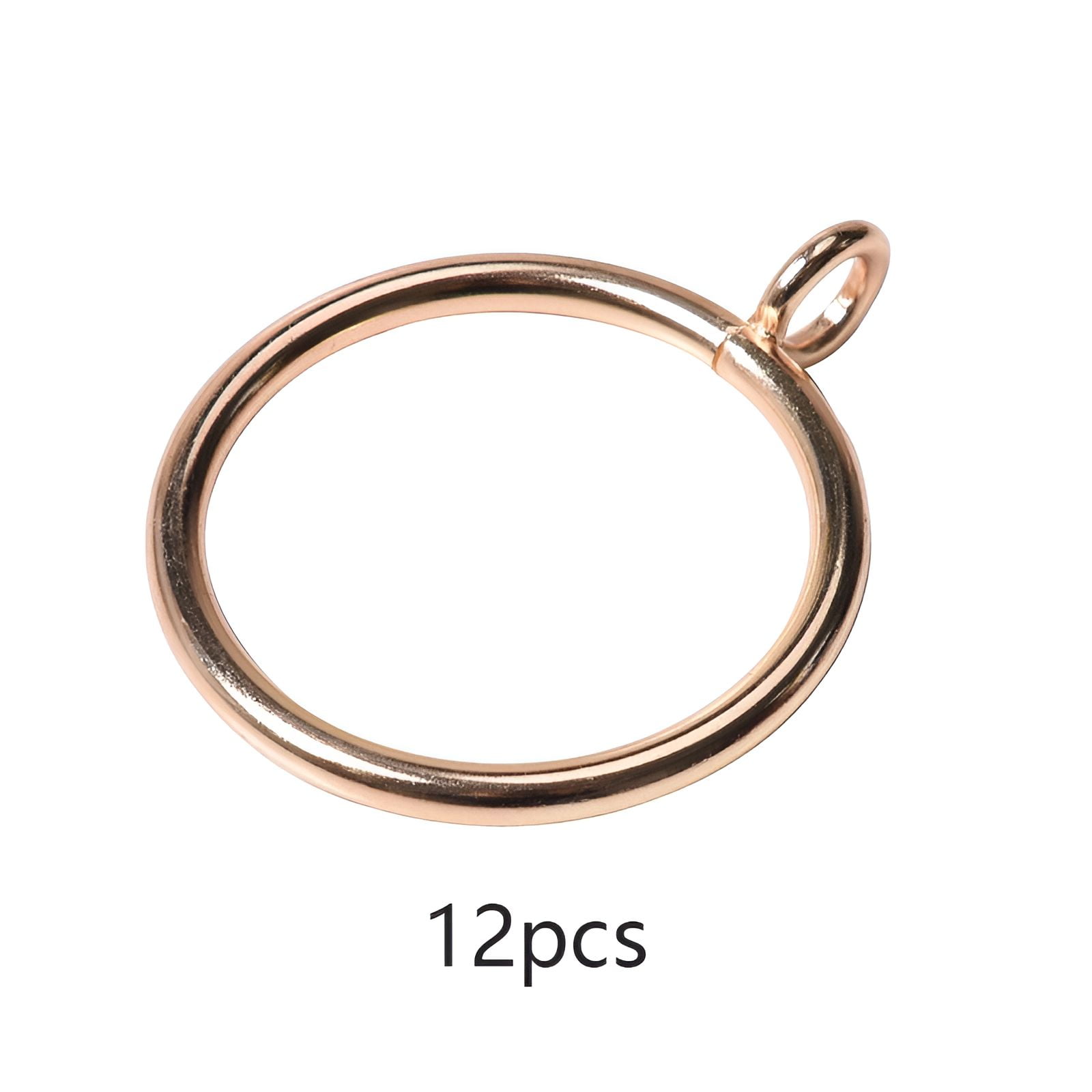 FACEGA 12Pcs Curtain Rings No Rusting Curtain Clips Fine Craft Drapery Clips with Rings 25mm ...