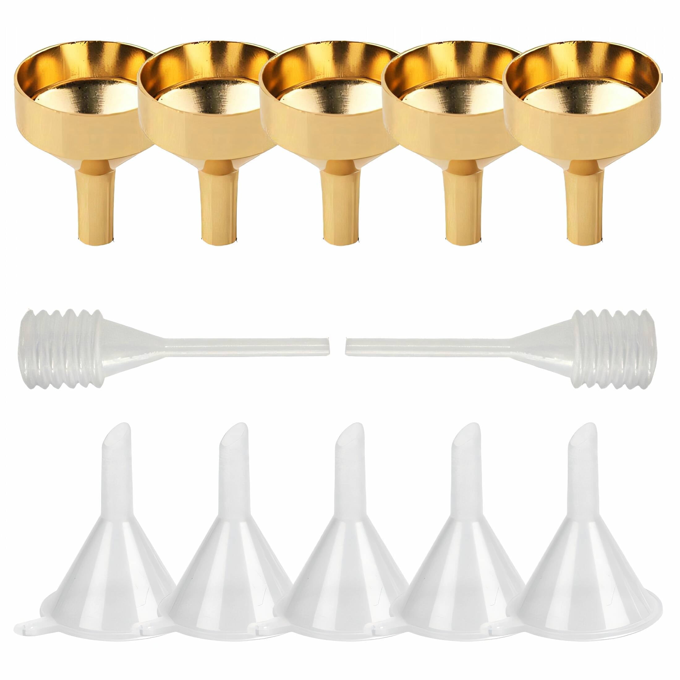 BPPEG 12Pcs Funnels for Filling Bottles,Aluminum Funnels for Kitchen ...