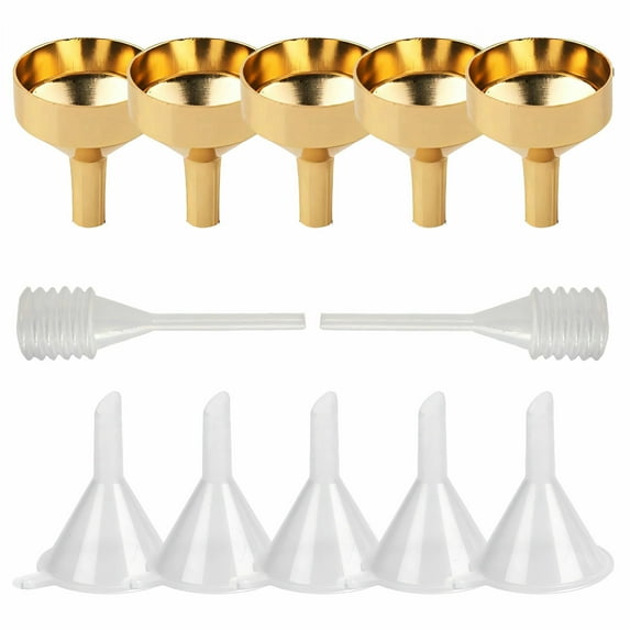 BPPEG 12Pcs Funnels for Filling Bottles,Aluminum Funnels for Kitchen ...