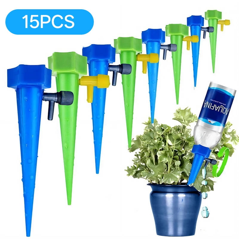 FACEGA 15 Pcs Indoor Automatic Watering System,Cone-Shaped Quick Soil ...