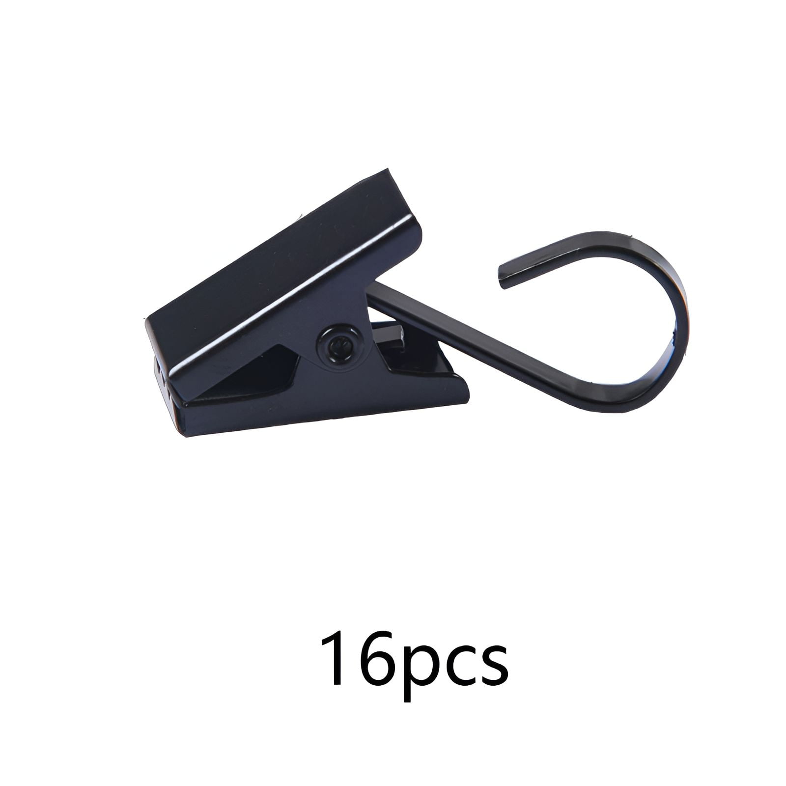 FACEGA 16Pcs Curtain Rings Elegant Look Metal Curtain Clip Rings ...