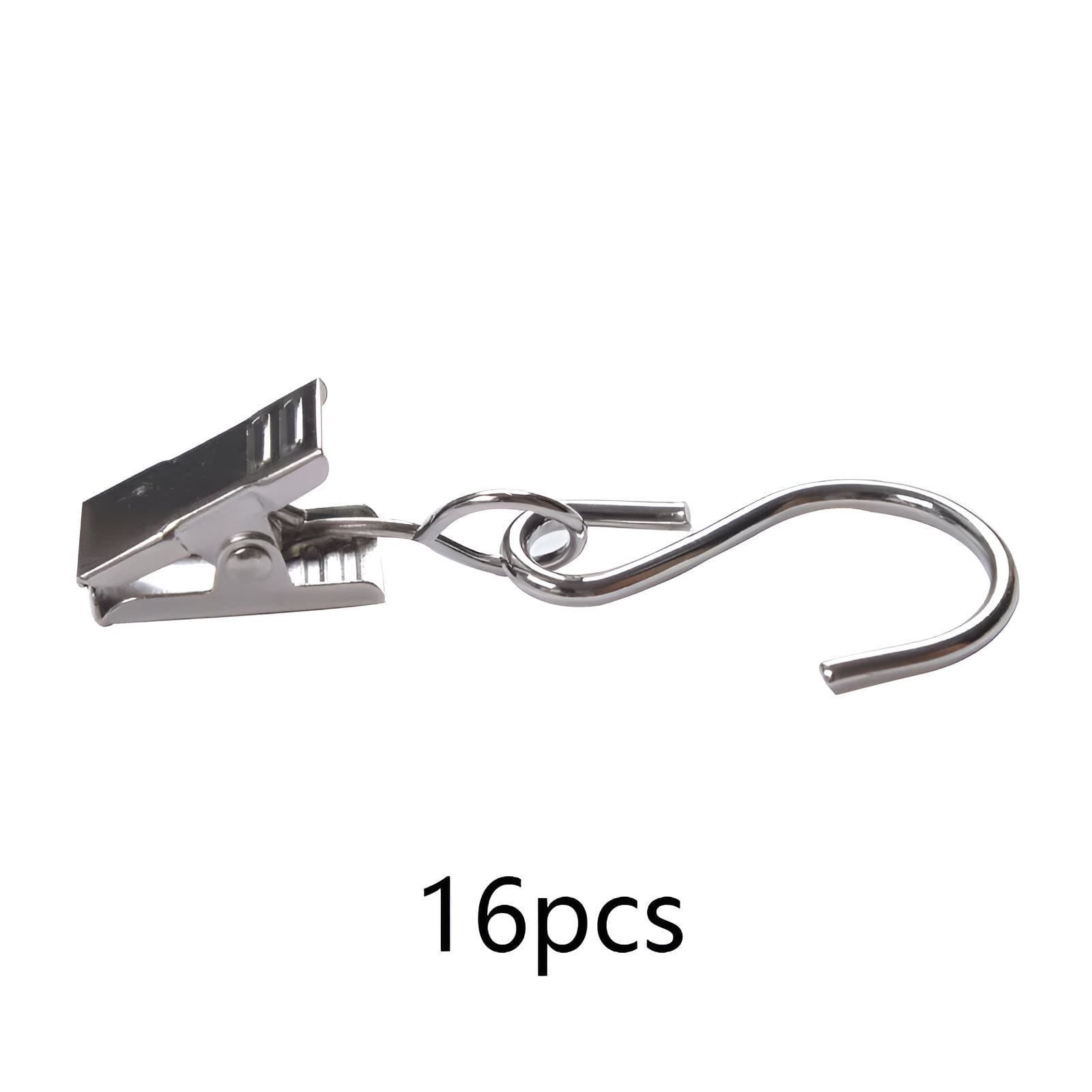 FACEGA 16Pcs Curtain Rings Firm Hold Curtain Hangers Clips Smooth Touch ...