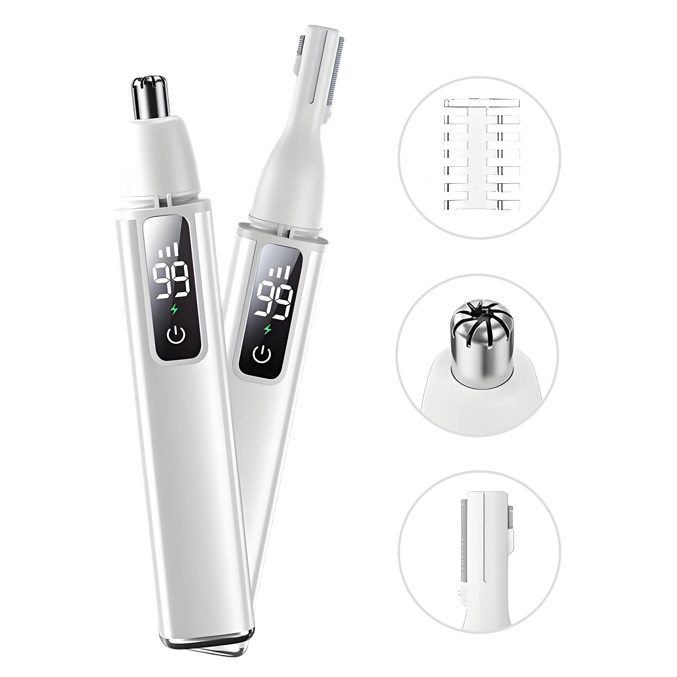 FACEGA 2 in 1 with Smart Digital Display Electric Eyebrow Trimmer ...