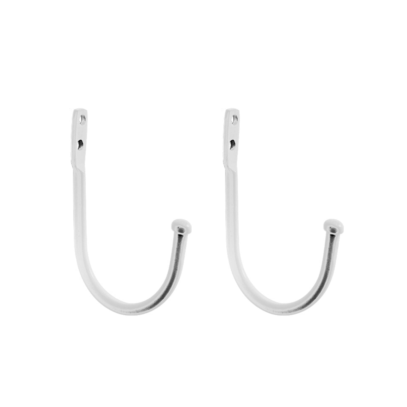 FACEGA 2-Pcs Curtain Holdbacks,Heavy-Duty Modern Aluminum Wall Hooks ...