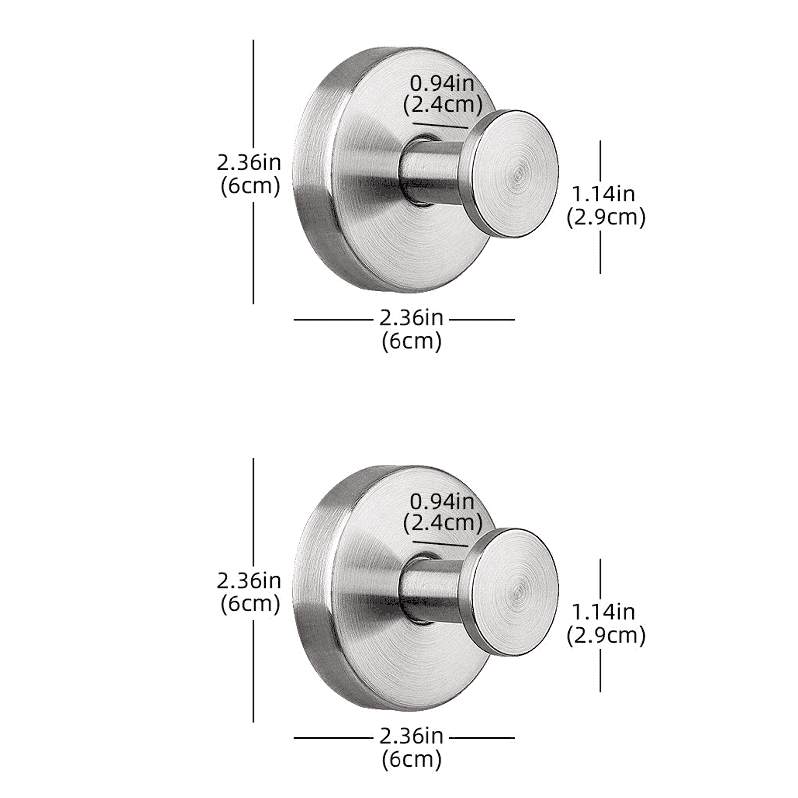 FACEGA 2 Pcs Hand Towel Holder,Rustproof Kitchen Towel Holder,Stainless ...