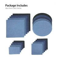 EEEkit 20pcs Iron-On Denim Patches, No-Sew Fabric Repair Material Kit ...