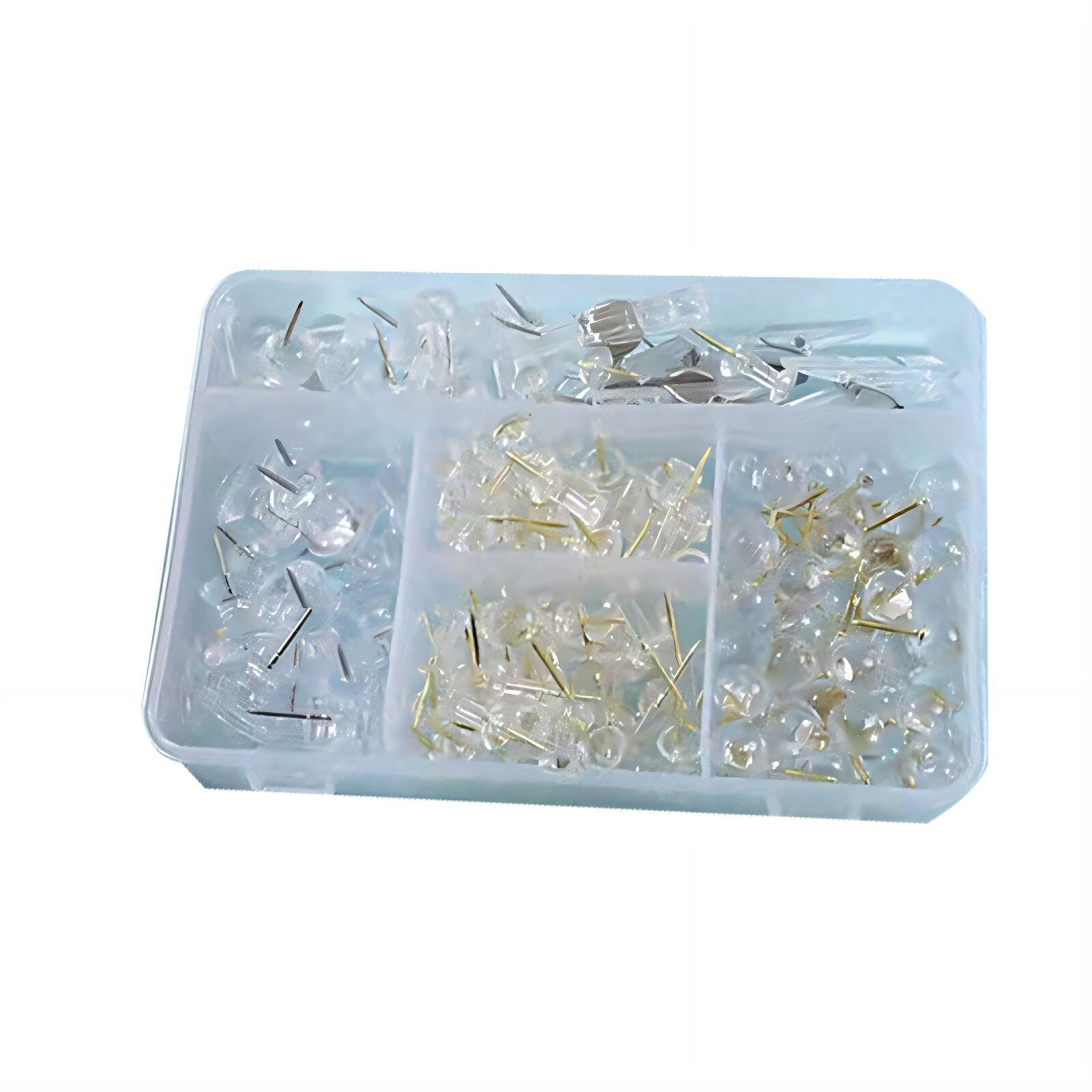 FACEGA 200Pcs Thumb Tacks Five-Grid Organizer Cork Board Pins Visionary ...