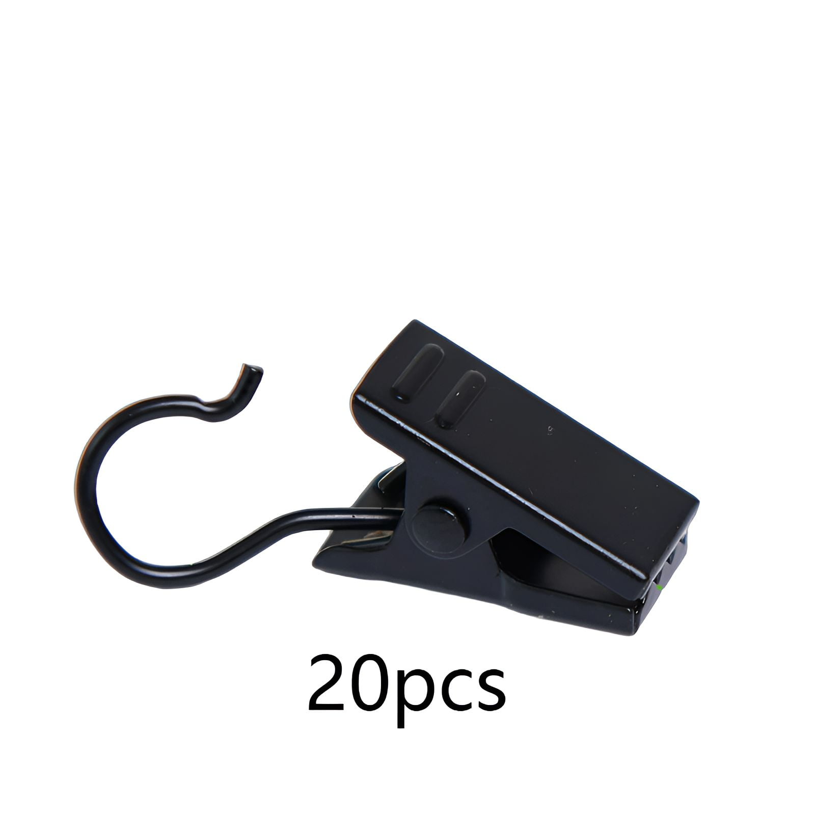 FACEGA 20Pcs Curtain Rings No Rusting Drapery Clips with Rings Fine ...