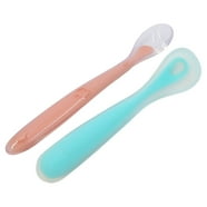 Nuby Baby's First Spoons Feeding Utensils for Babies 3 Count Silicone Infant Spoons for Self ...