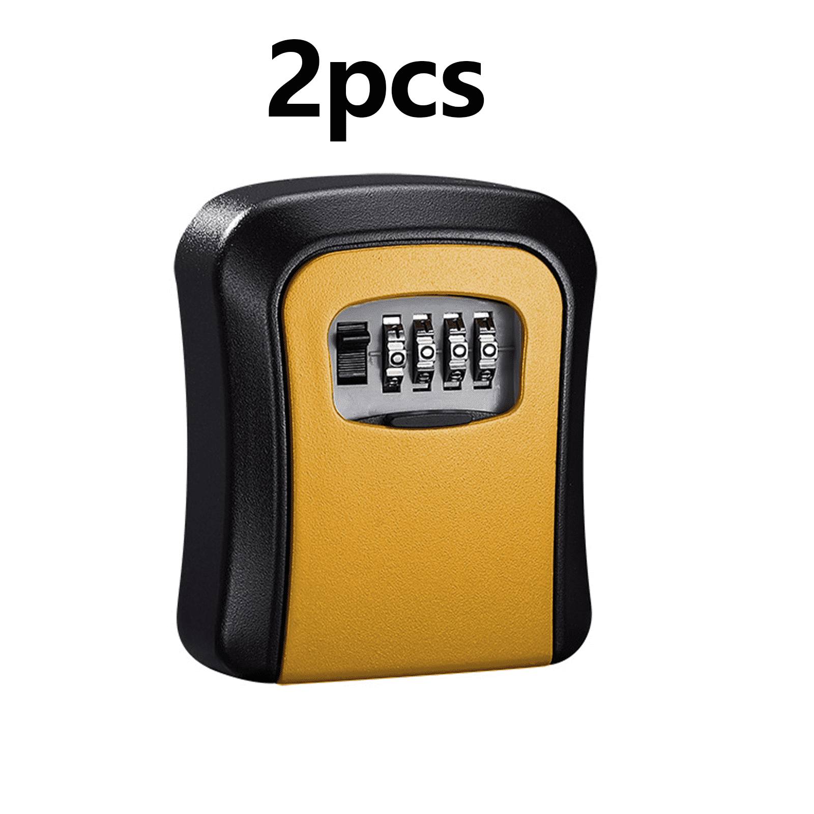 FACEGA 2Pcs Lock Box Safe Box Key Lock Box,Yellow - Walmart.com