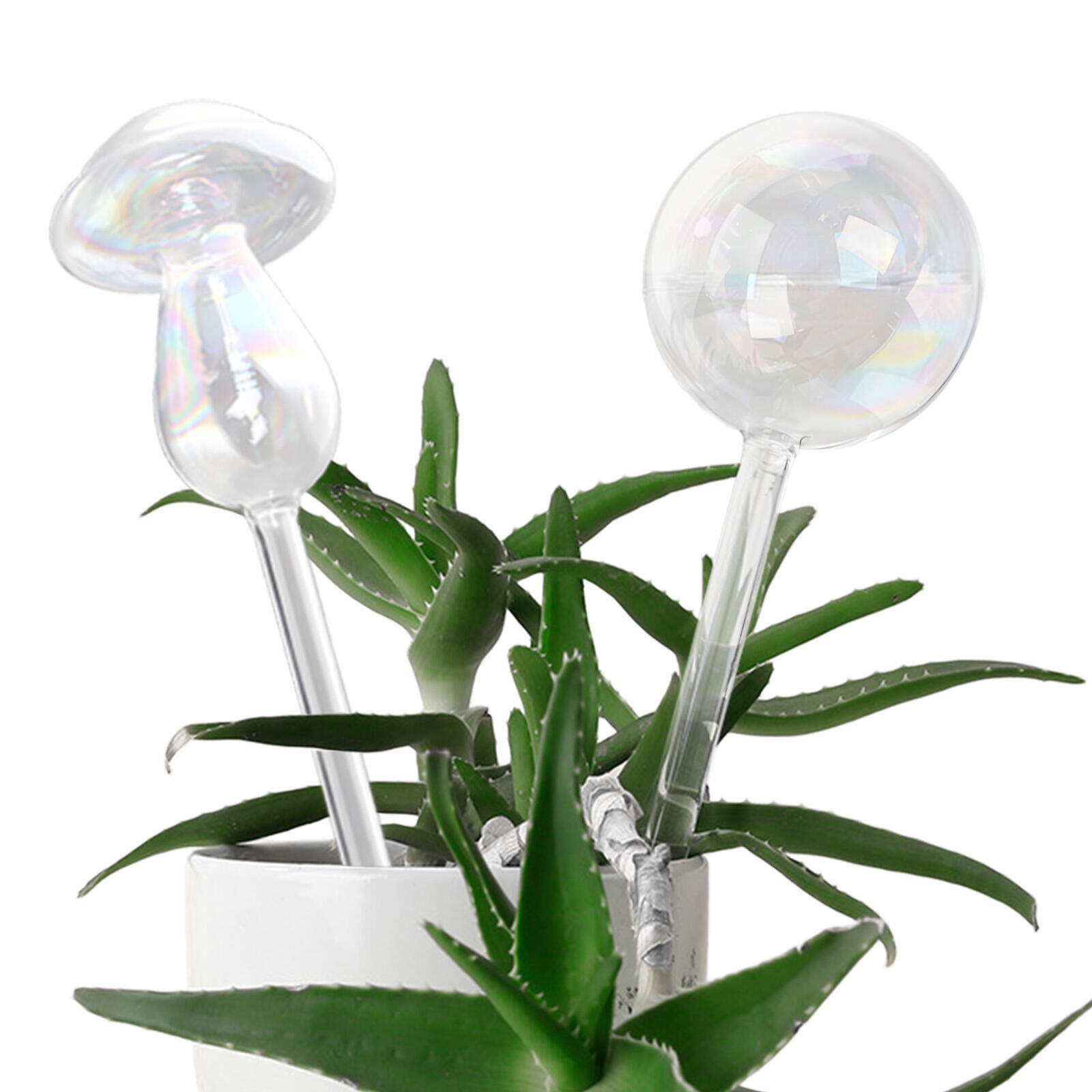 FACEGA 2Pcs Plant Watering Globes,Glass Design Elegance Self Watering ...