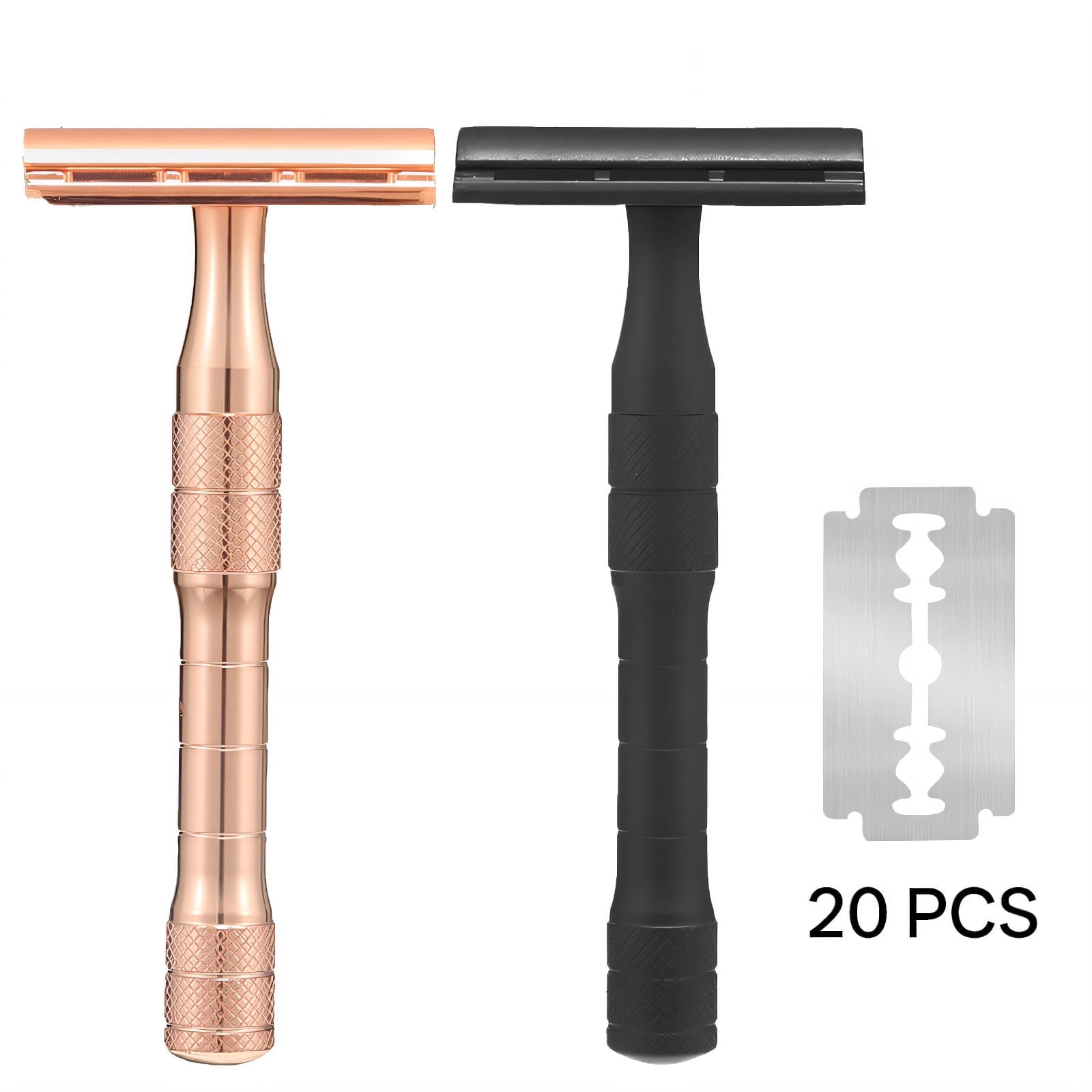 FACEGA 2Pcs Single Blade Razors for Men,Comfortable Grip Safety Razor ...