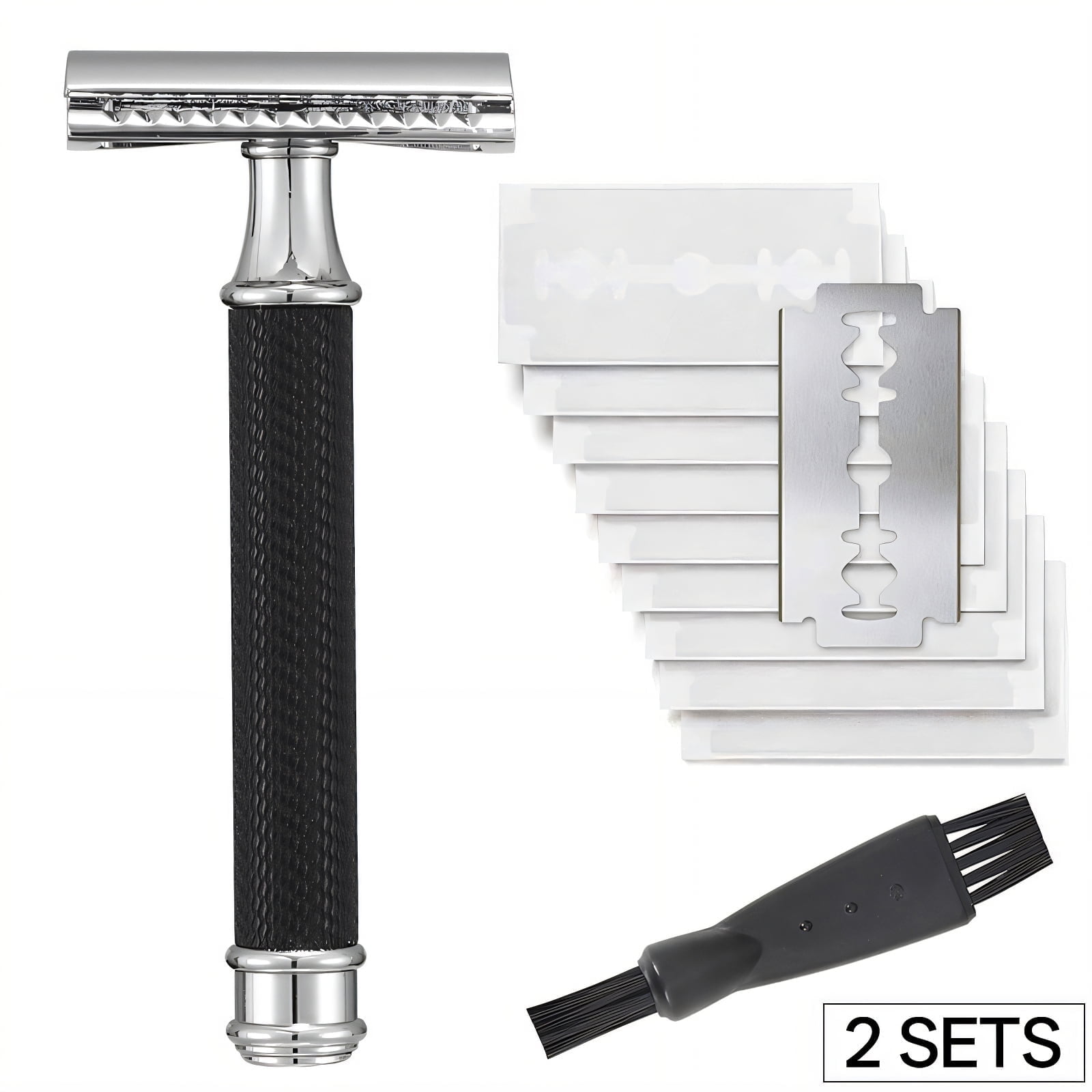 FACEGA 2Pcs Single Blade Razors for Men,Good Texture Safety Razor ...
