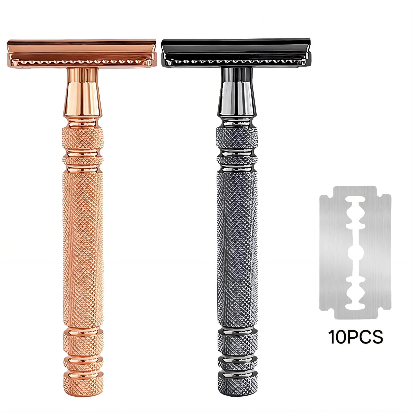 FACEGA 2Pcs Single Blade Razors for Men,Long Handle Safety Razor ...