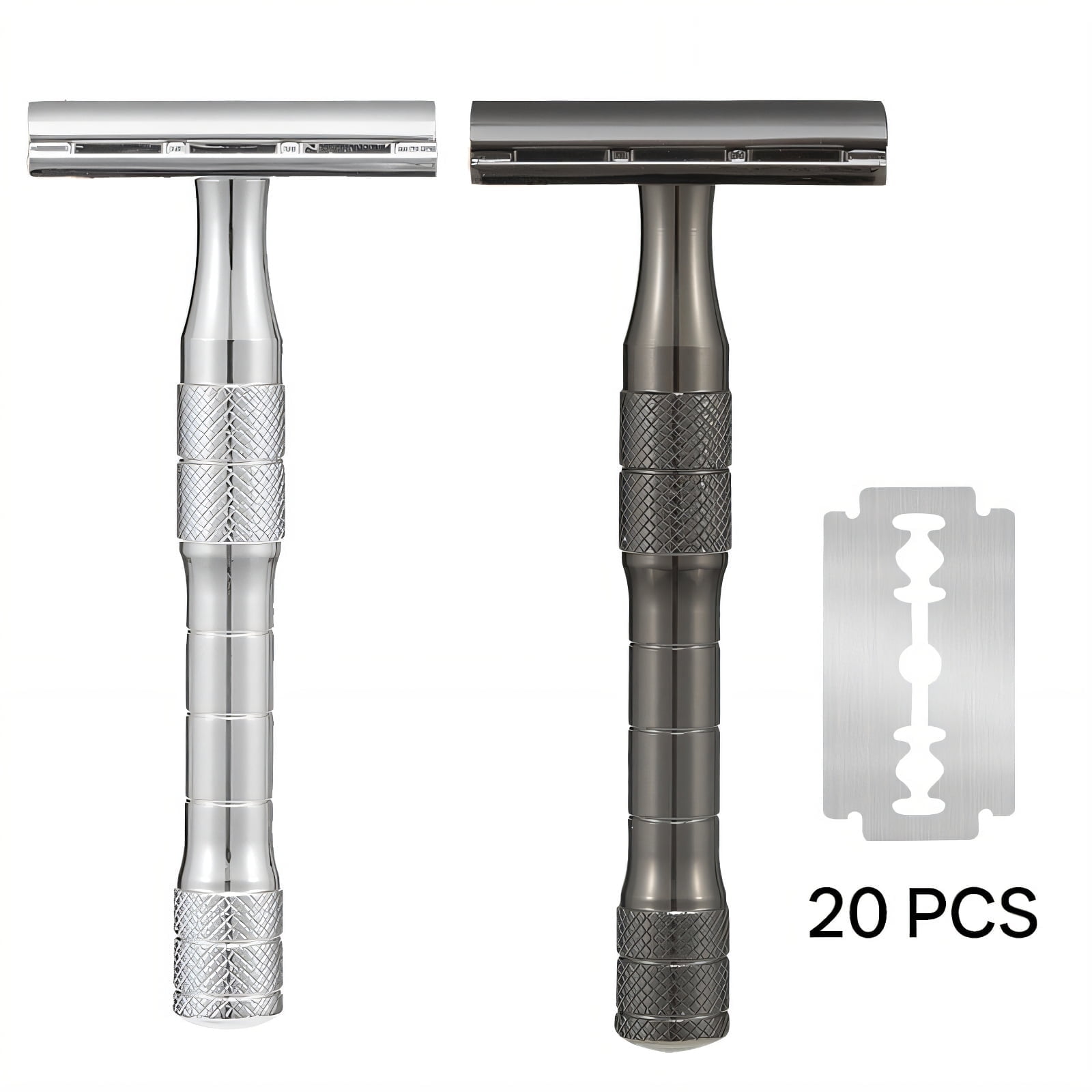 FACEGA 2Pcs Single Blade Razors for Men,Safe Grip Safety Razor ...