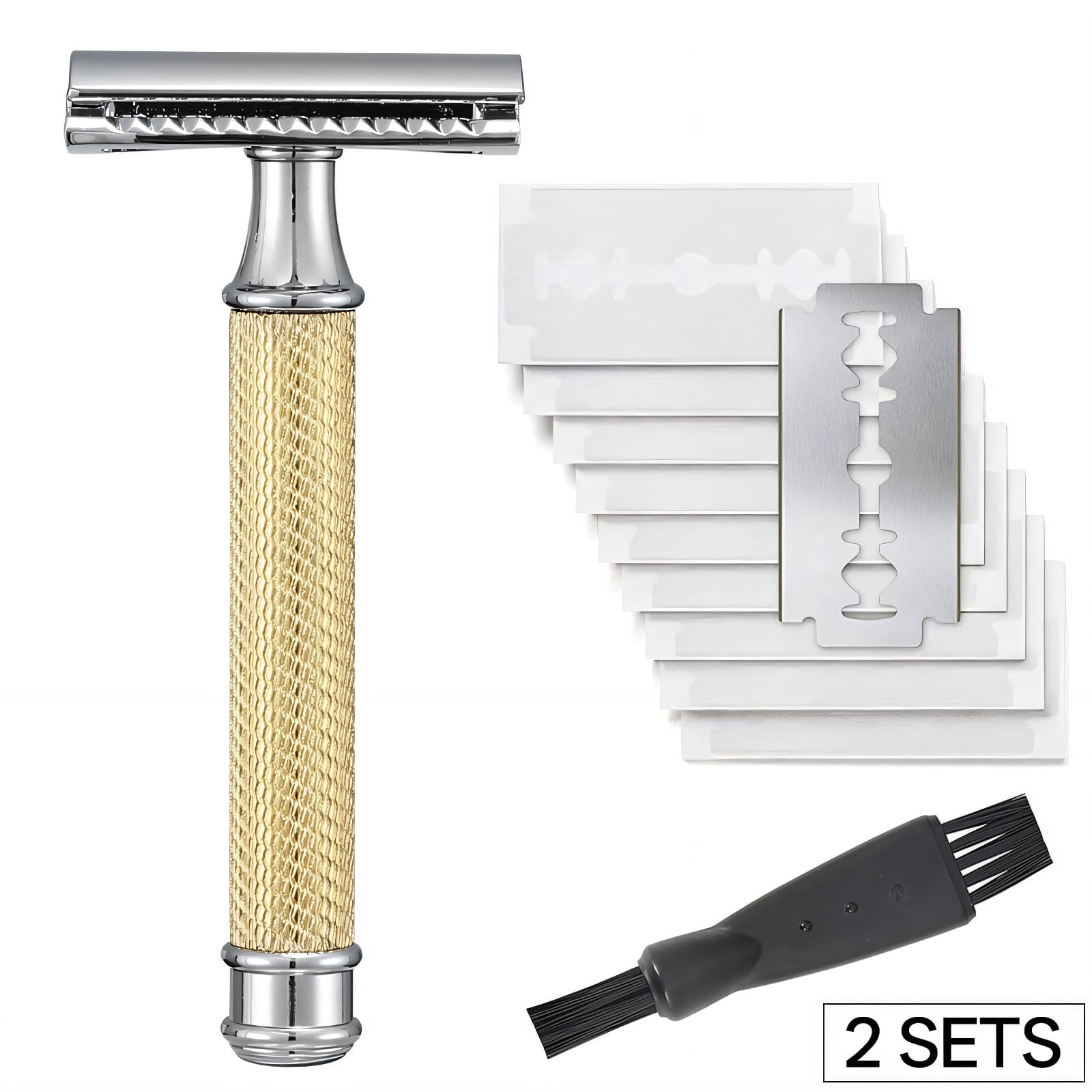 FACEGA 2Pcs Single Blade Razors for Men,Stainless Steel Blade Safety ...