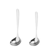 Spoon with Spout Soup Spoons Deep Soup Ladle Kitchen Gadget Stainless ...