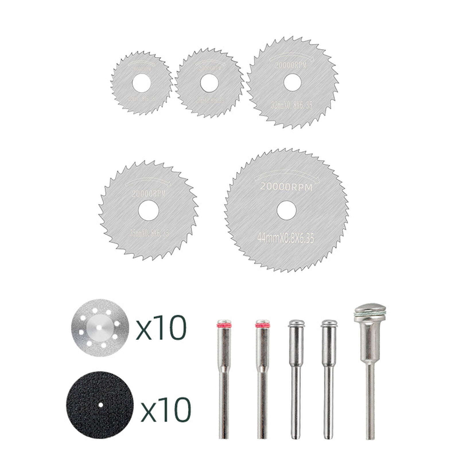 FACEGA 32Pcs Drill Set Cutting Disc Circular Sawblades Set Mini Saw ...