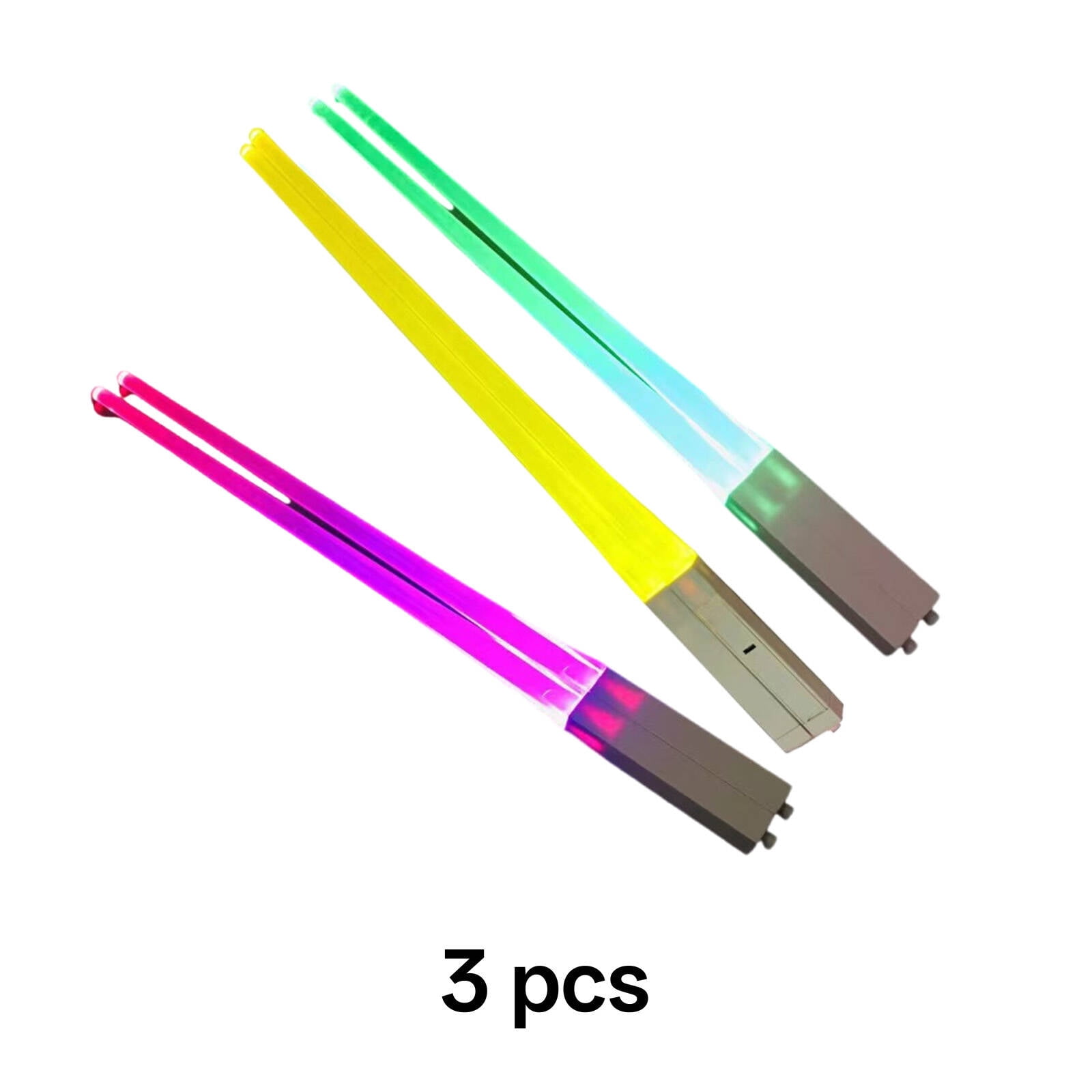 FACEGA 3Pcs Chop Sticks Led-Lit Lightsaber Chopsticks Barbecue Luminous ...