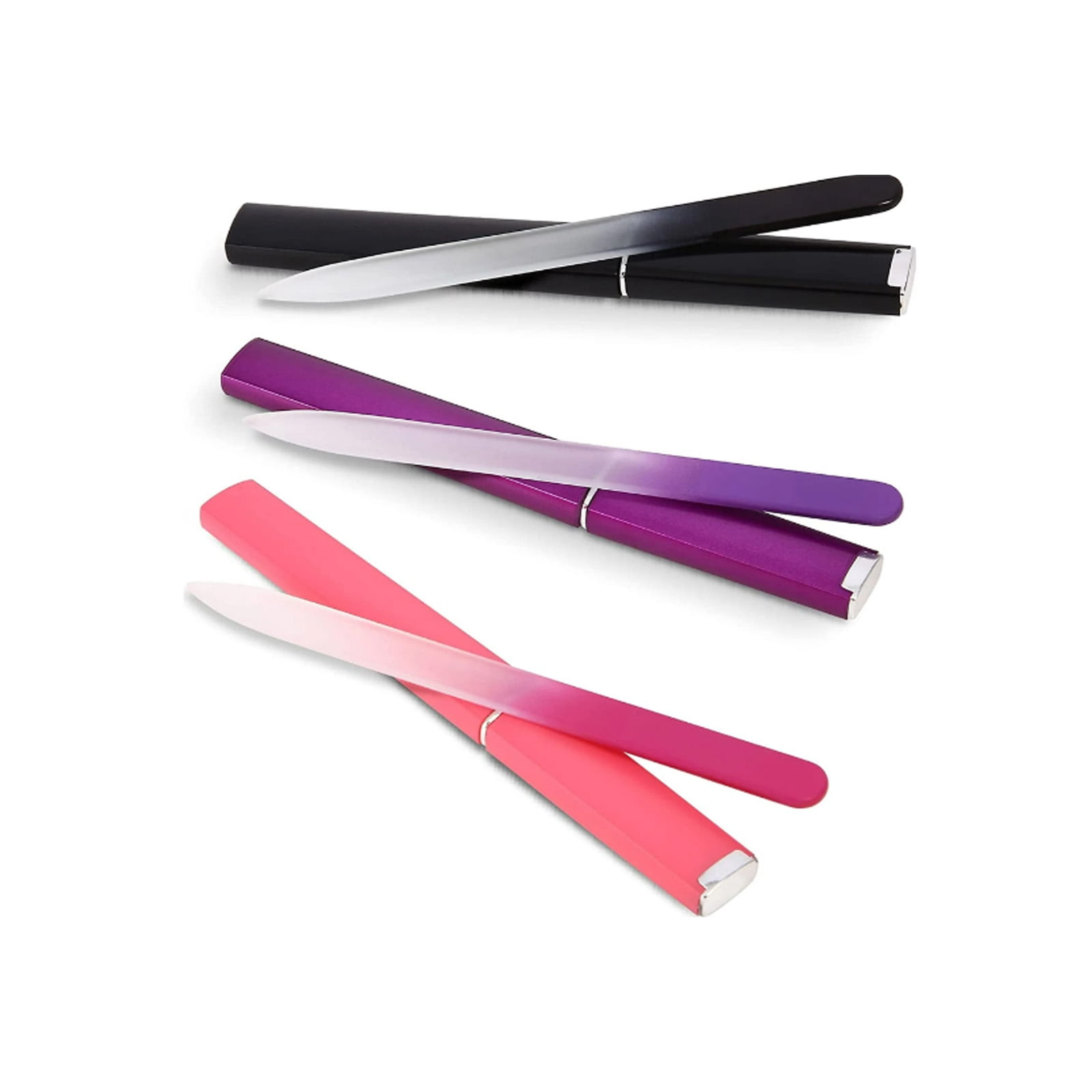 FACEGA 3Pcs Glass Nail File,Superior Glass Nail Files for Natural Nails ...
