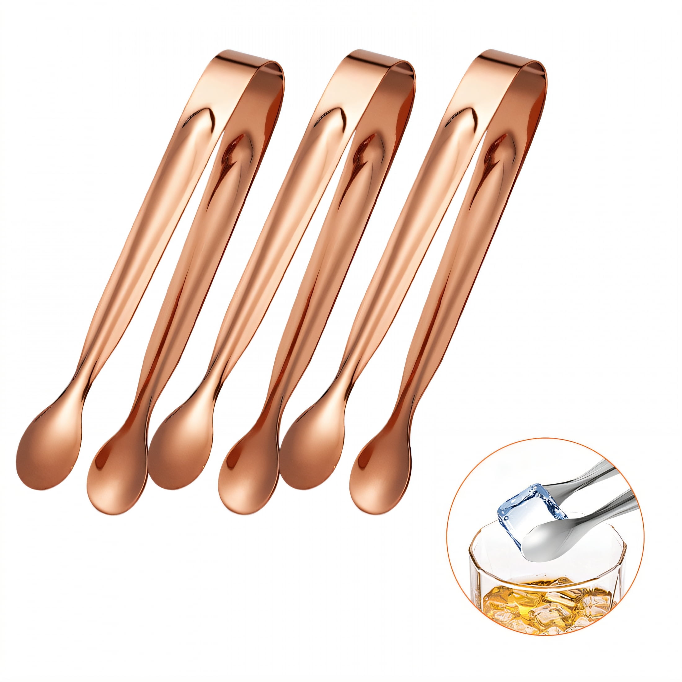FACEGA 3Pcs Metal Tongs,Round Head Clamp Stainless Steel Cooking Tongs ...