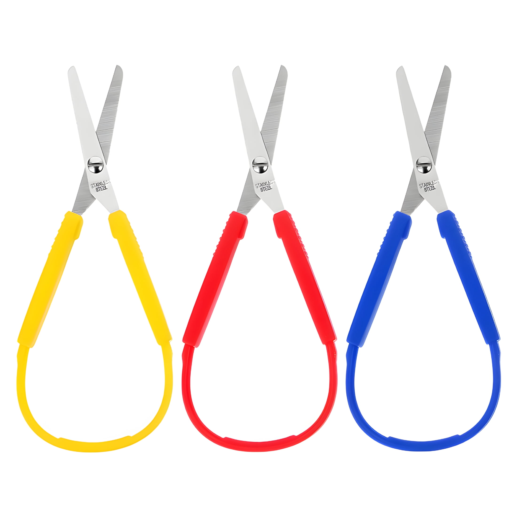 FACEGA 3Pcs Scissors For Office,Safe Rounded Tip Safety Scissors ...