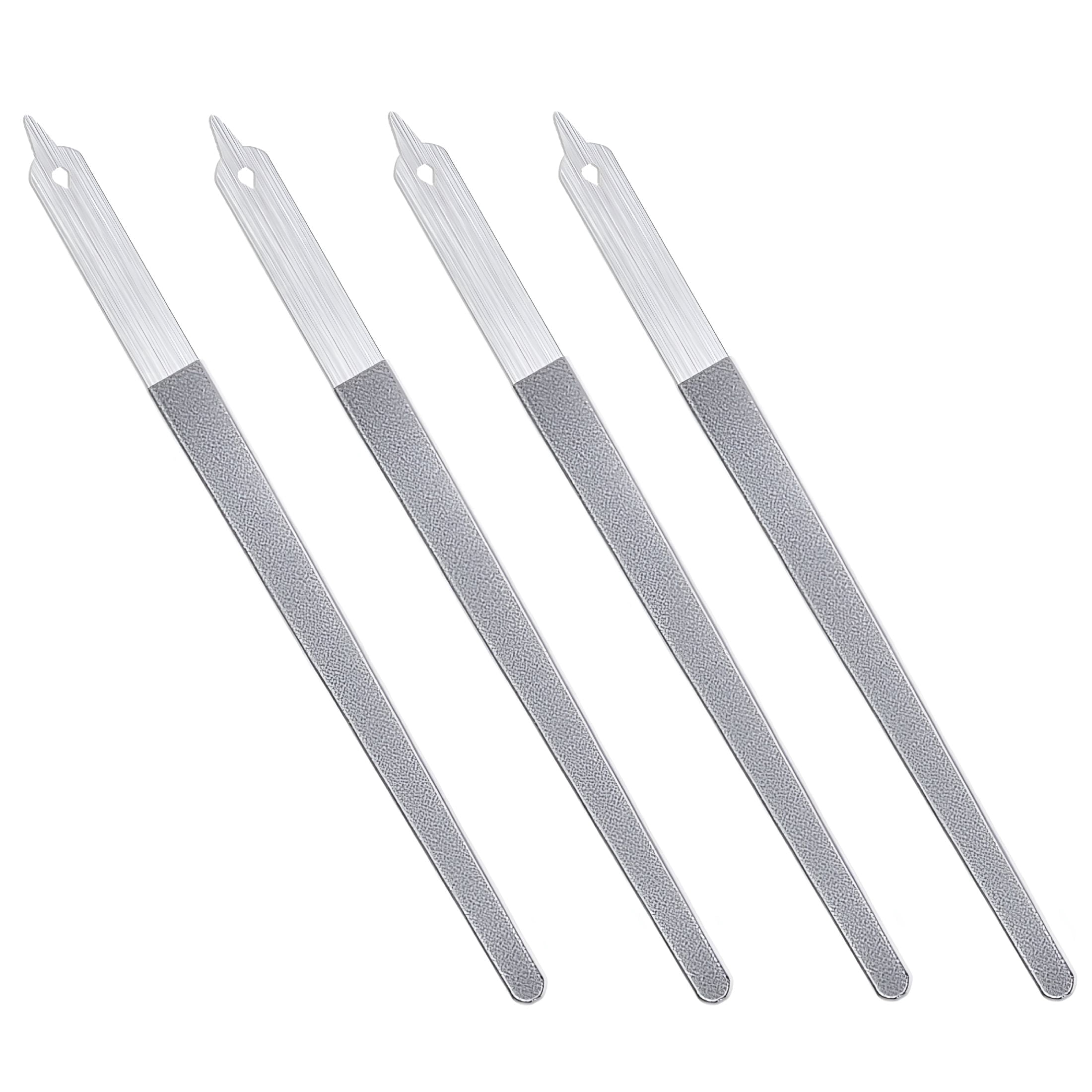 EXLEAF 4 Pcs Diamond Deb Nail File Metal Nail File with Sharp Pointed ...