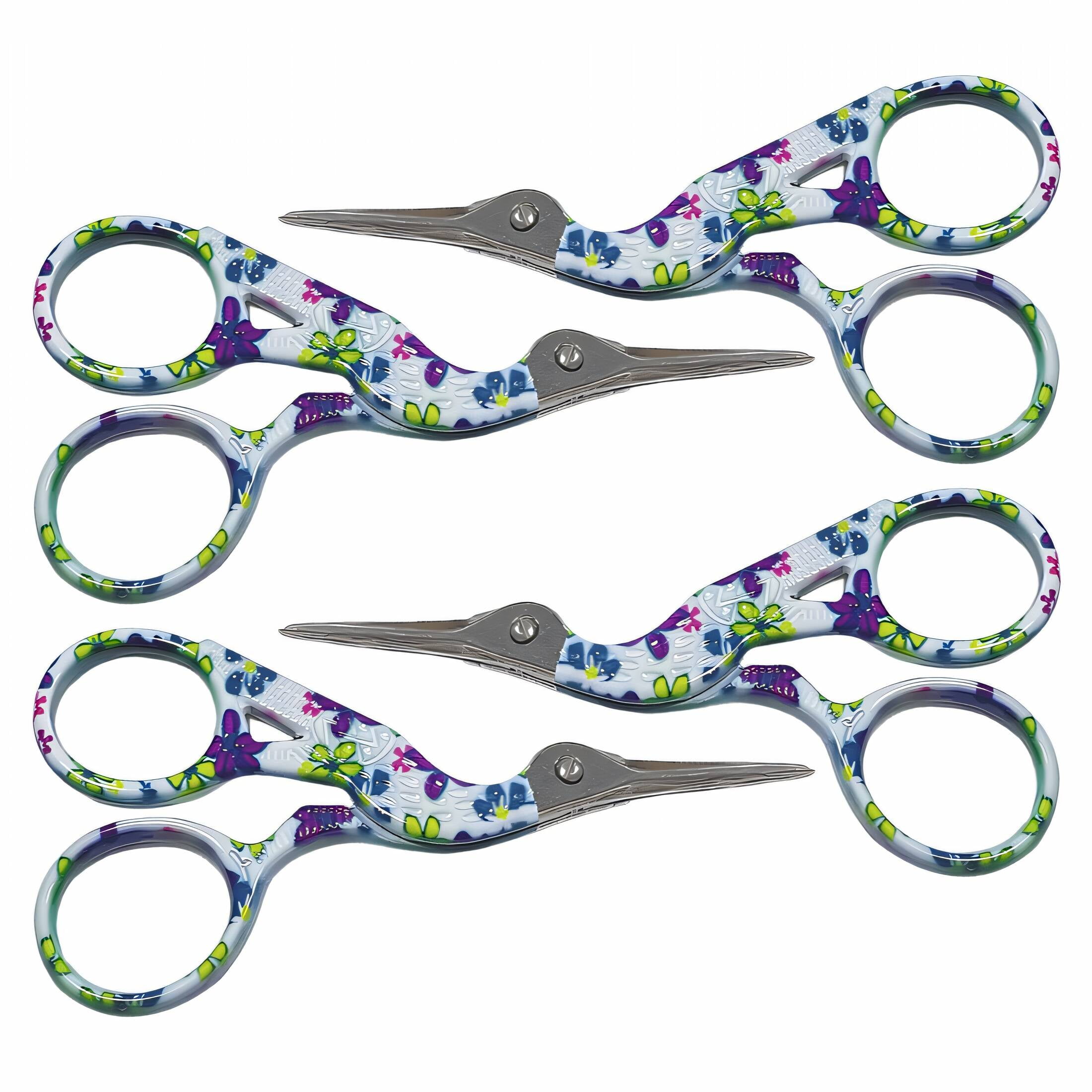 FACEGA 4 Pcs Scissors,Precision Cutting Embroidery Scissors, Anti-Slip ...