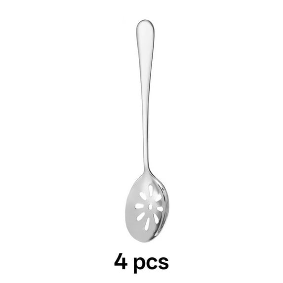 FACEGA 4Pcs Slotted Serving Spoon,Sturdy Silverware Set,Meal Control ...