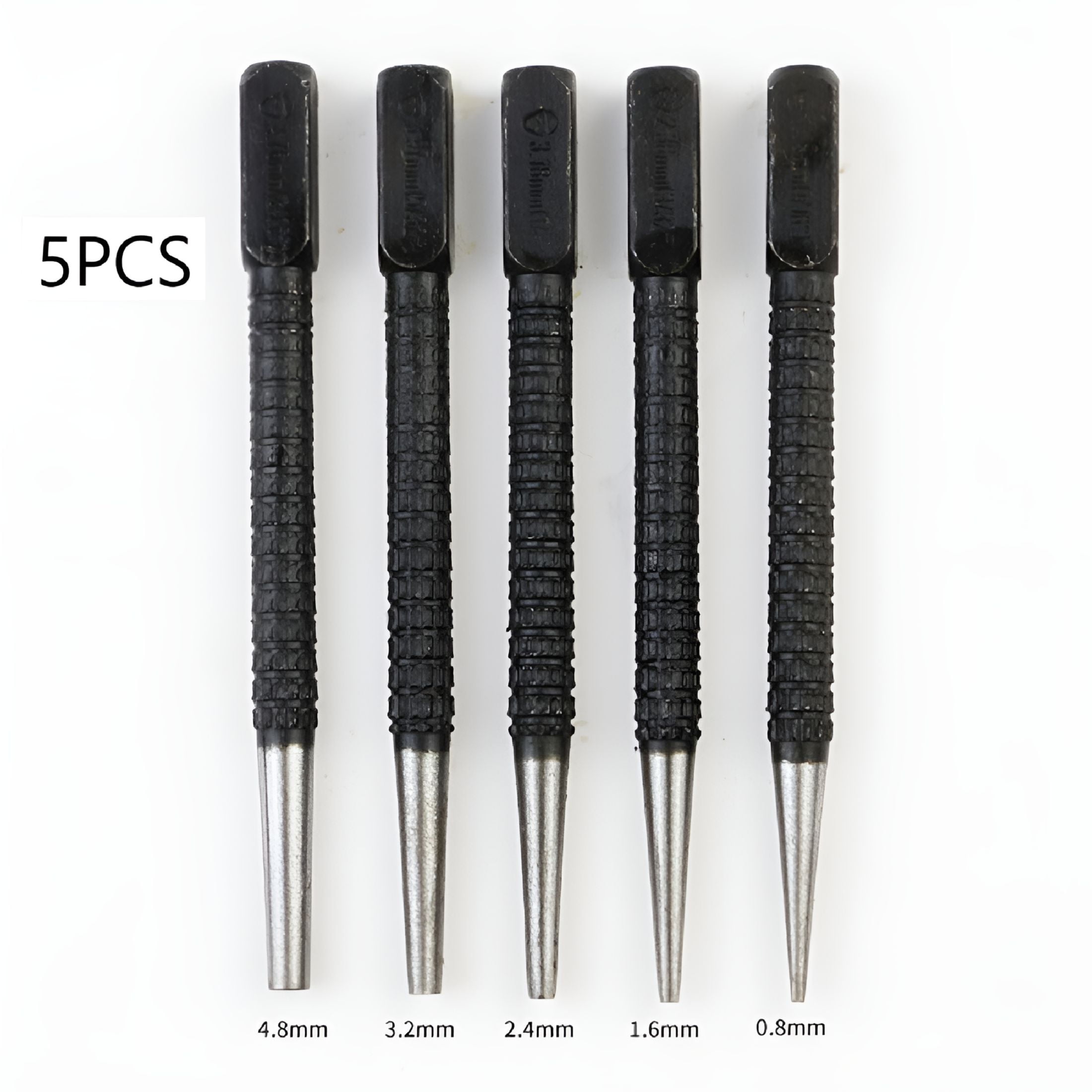 FACEGA 5Pc Nail Punch Set Knurled Body Square Punch Length 100Mm ...