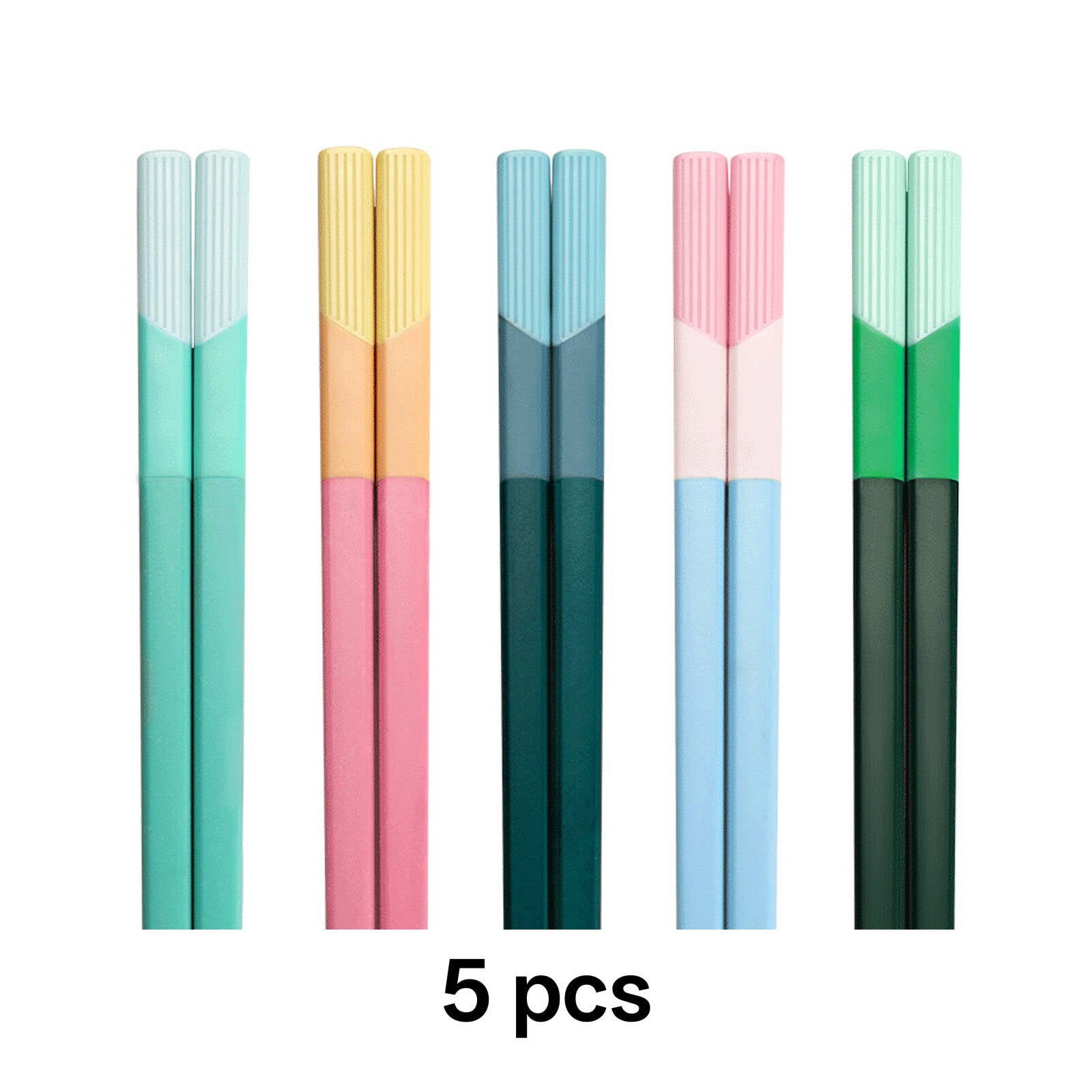FACEGA 5Pcs Chop Sticks Non-Slip Chopsticks Reusable Plastic Dishwasher ...