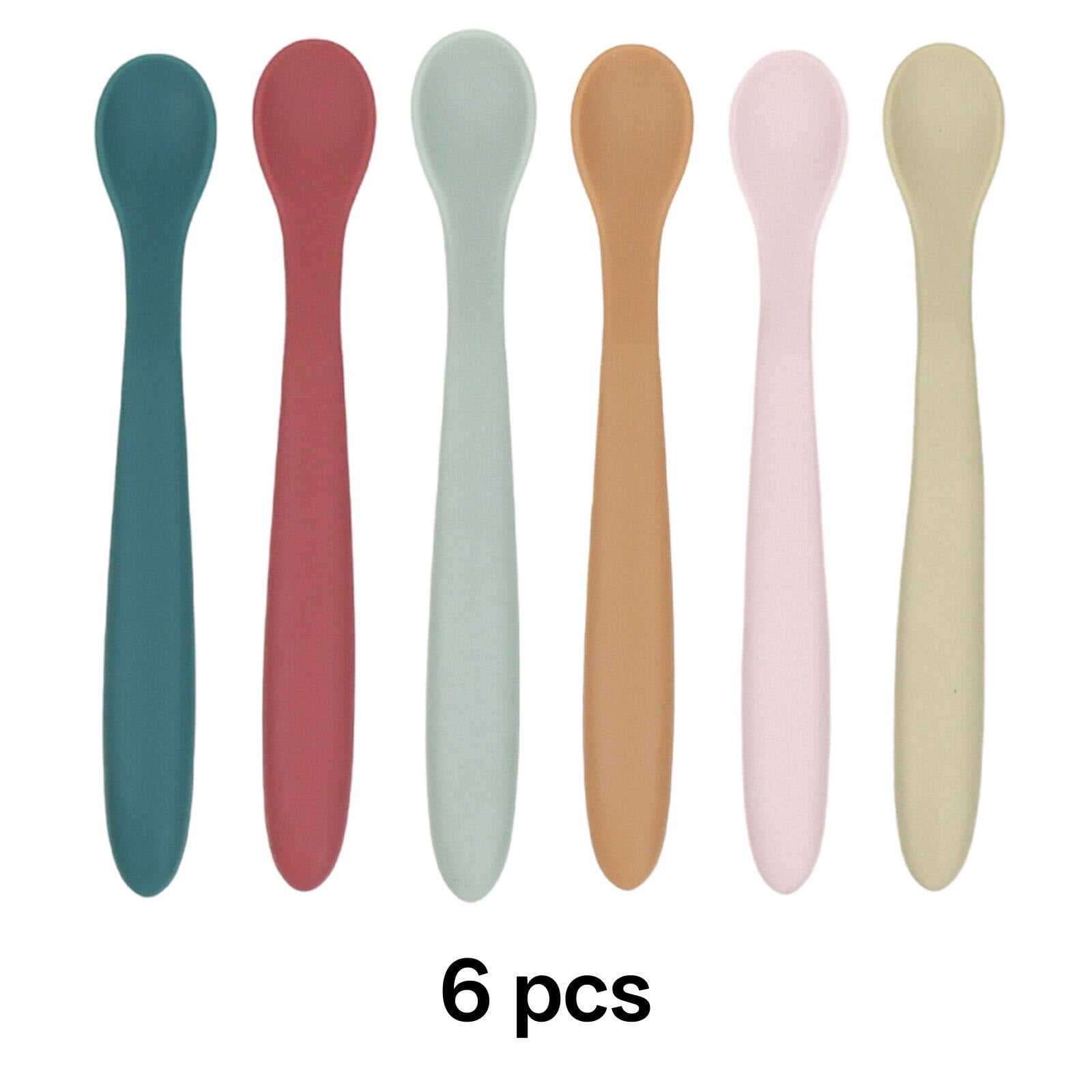 FACEGA 6Pcs Baby Spoons Twist Baby Utensils Food Contact Training ...