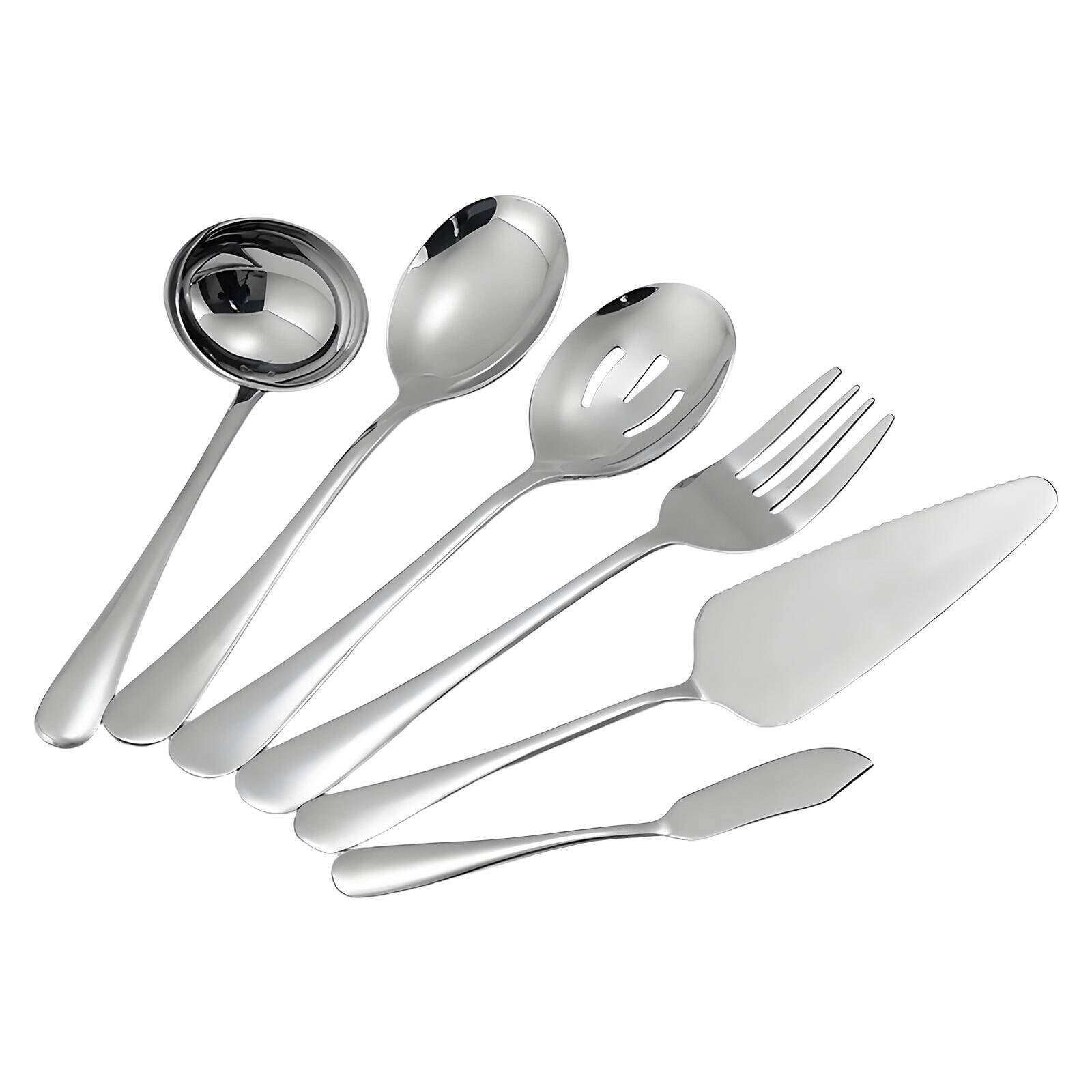 FACEGA 6Pcs Flatware Silverware Set,High-Quality Stainless Steel ...