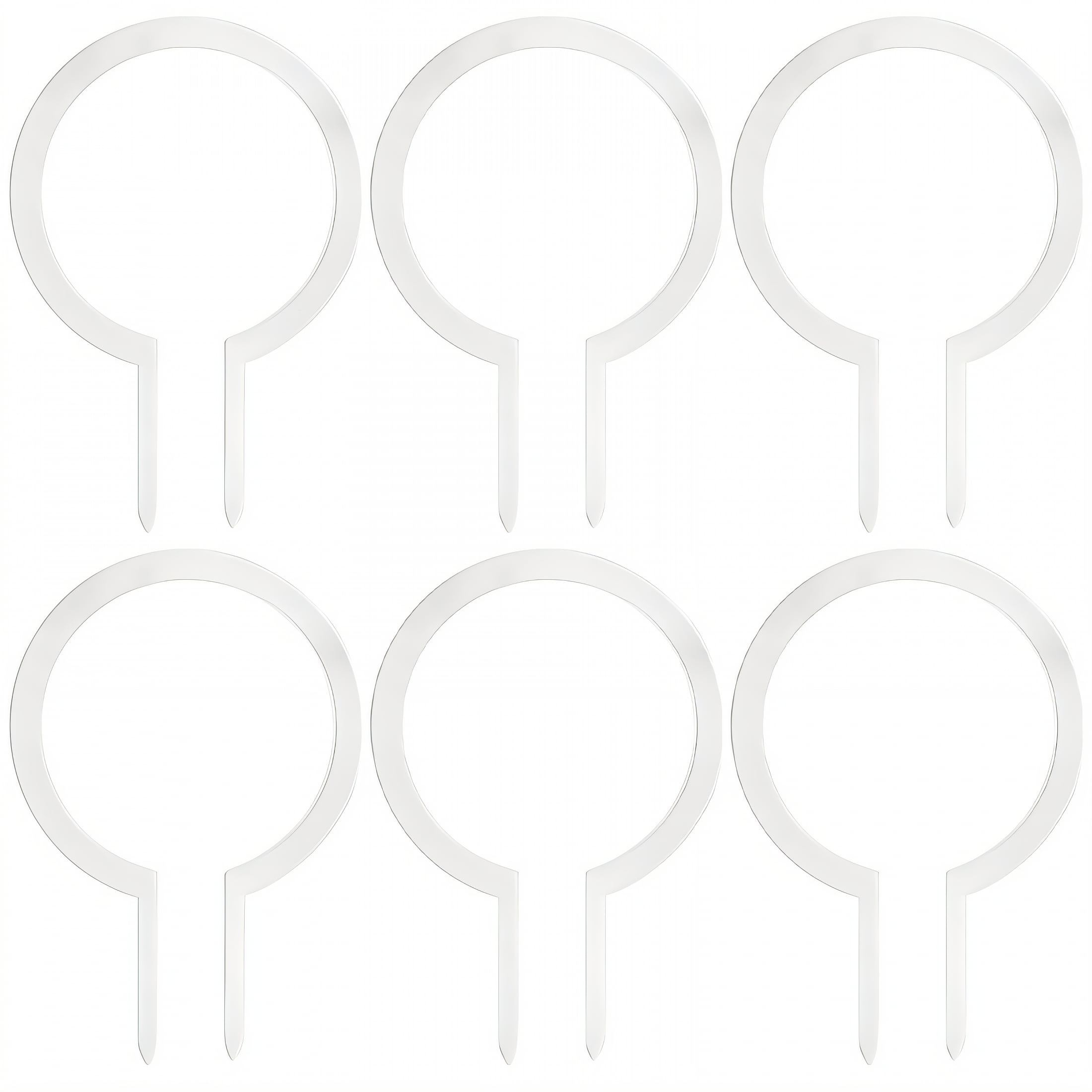 FACEGA 6Pcs Garden Trellis for Climbing Plants 7.87"X5.5" Acrylic Stem ...