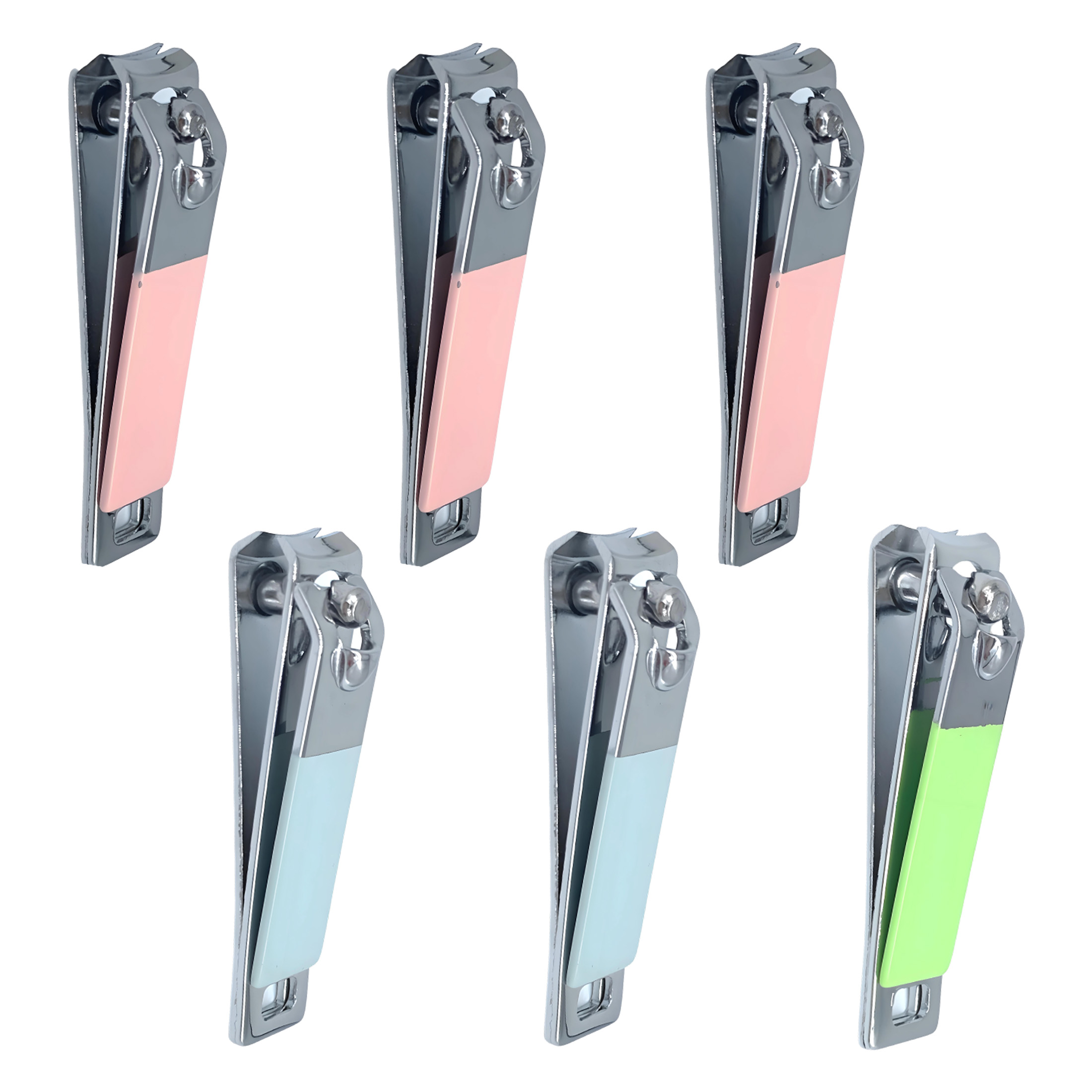 FACEGA 6Pcs Nail Clippers for Women,Stainless Steel Fingernail Clipper ...