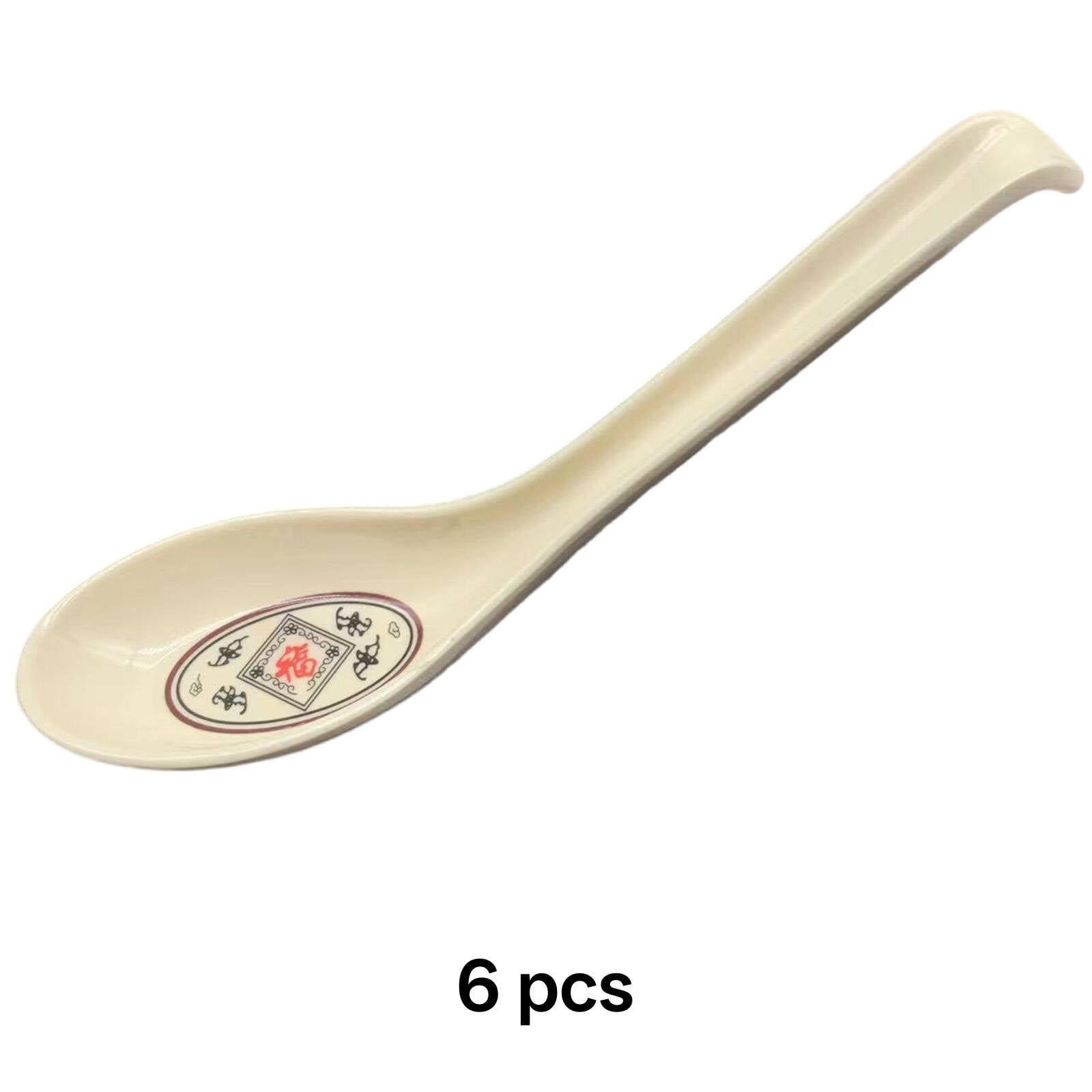 FACEGA 6Pcs Soup Spoons Eco-Friendly Ladle Spoon Scratch-Resistant ...