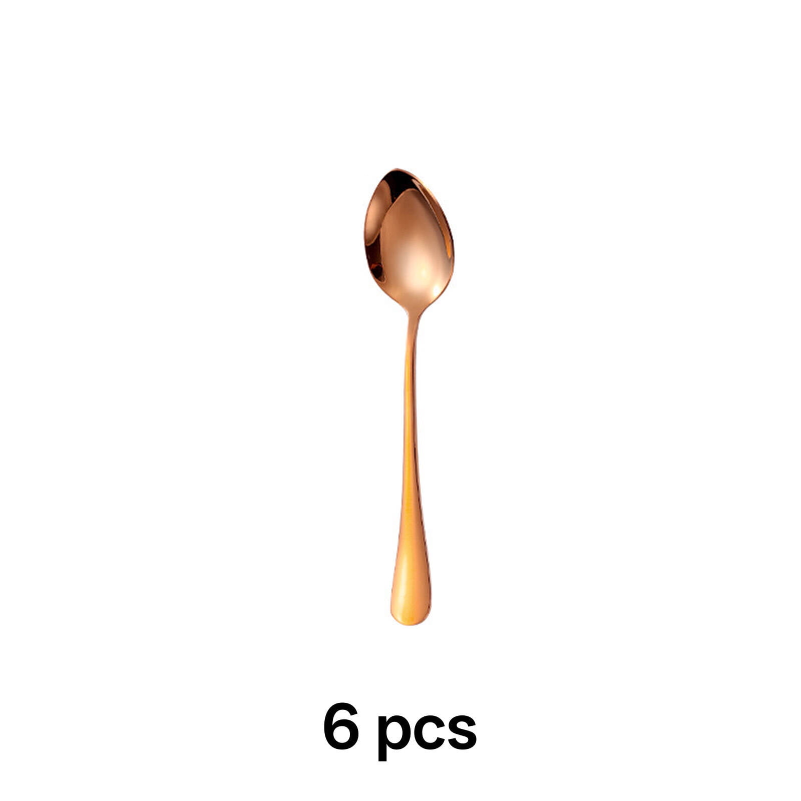 FACEGA 6Pcs Soup Spoons Smooth Texture Stainless Steel Ladle Rust ...
