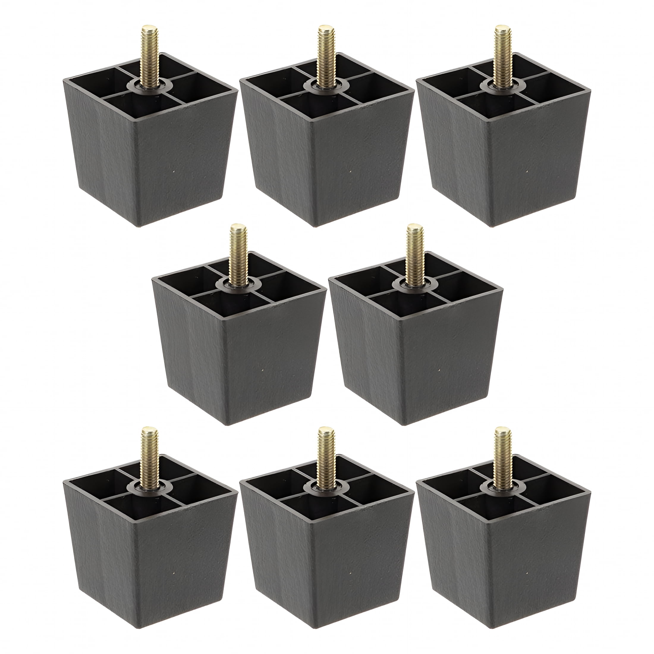 FACEGA 8 Pcs Couch Leg Replacement Minimalist Furniture Legs Black ...