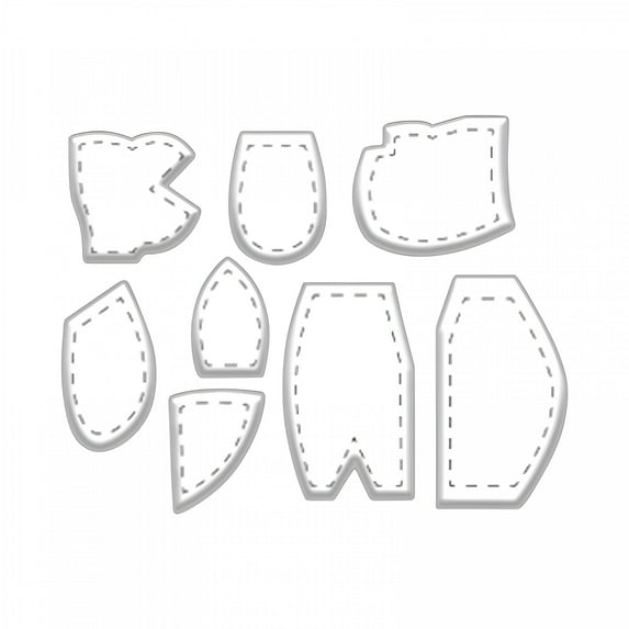 FACEGA 8-Piece Memory Dog Template Ruler Set with Instructions-Memory ...