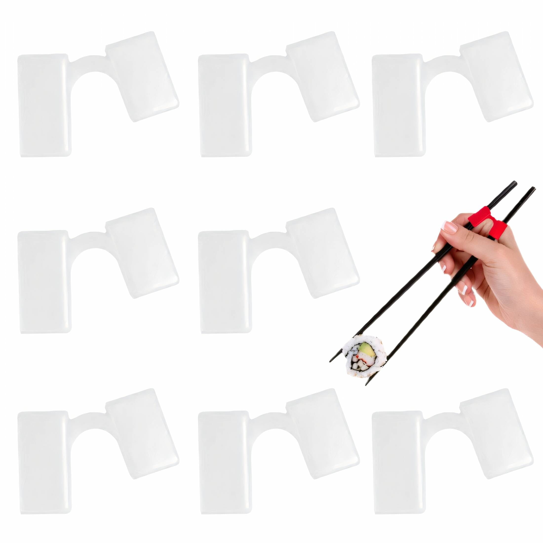 FACEGA 8Pcs Reusable Chopsticks Helpers,Training Chopstick Hinges ...