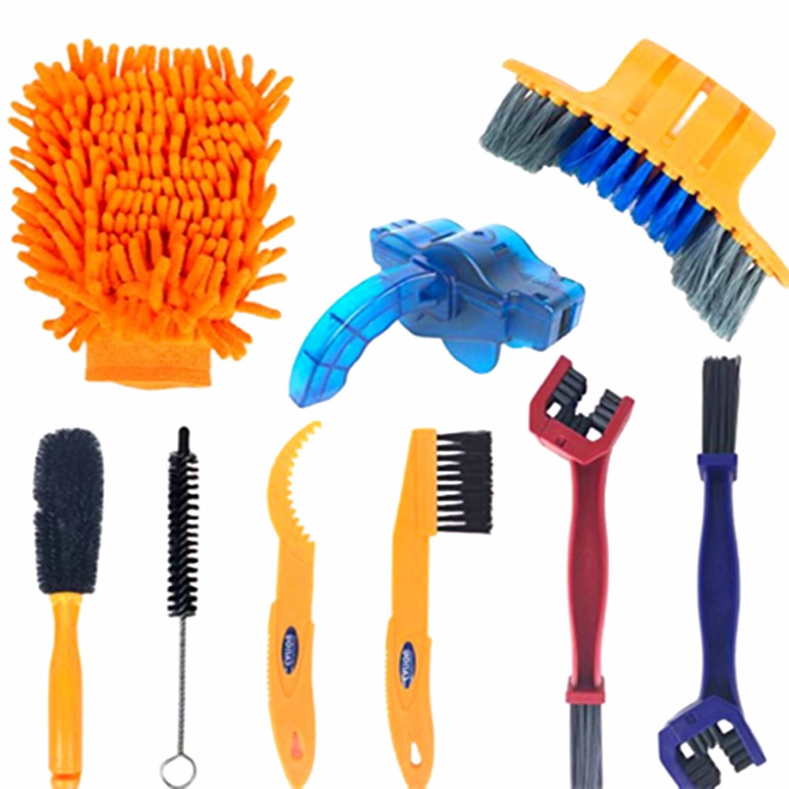 FACEGA 9Pcs Motorcycle Chain Brush,Simple Operation Chain Cleaner,Wear ...