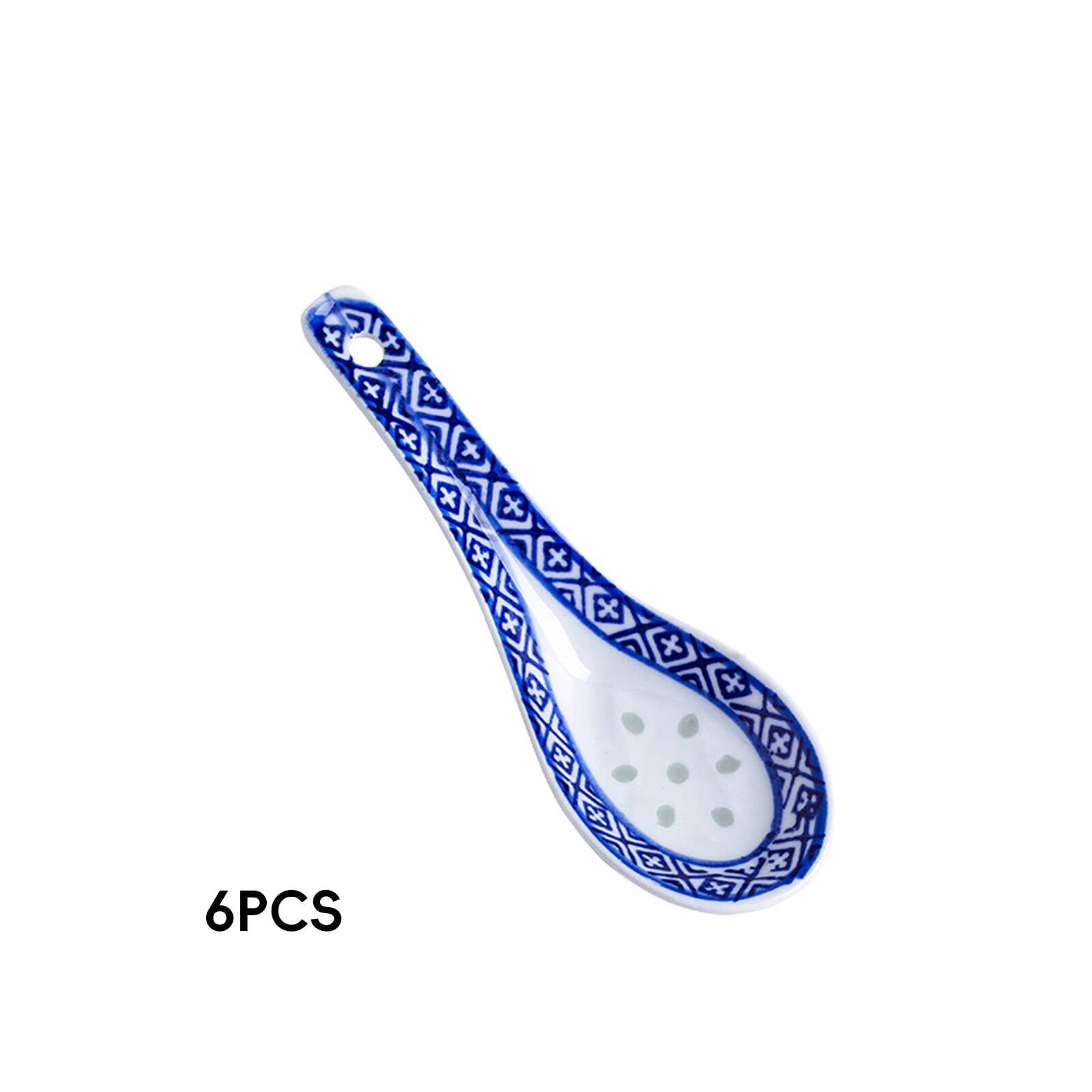 FACEGA Asian Soup Spoon,Authentic Chinese Soup Spoon,Elegant Ceramic ...