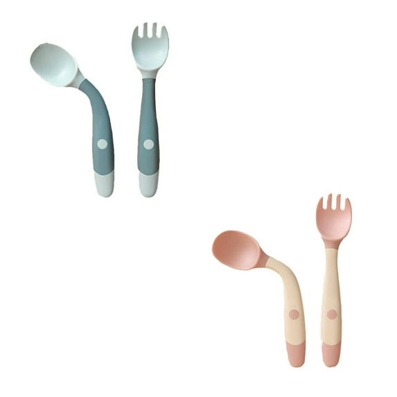 FACEGA Baby Spoons,Baby Forks Round-Tip Design for Safe Feeding,Perfect ...